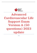 Advanced Cardiovascular Life Support Exam Version A (50 questions) 2023 ...