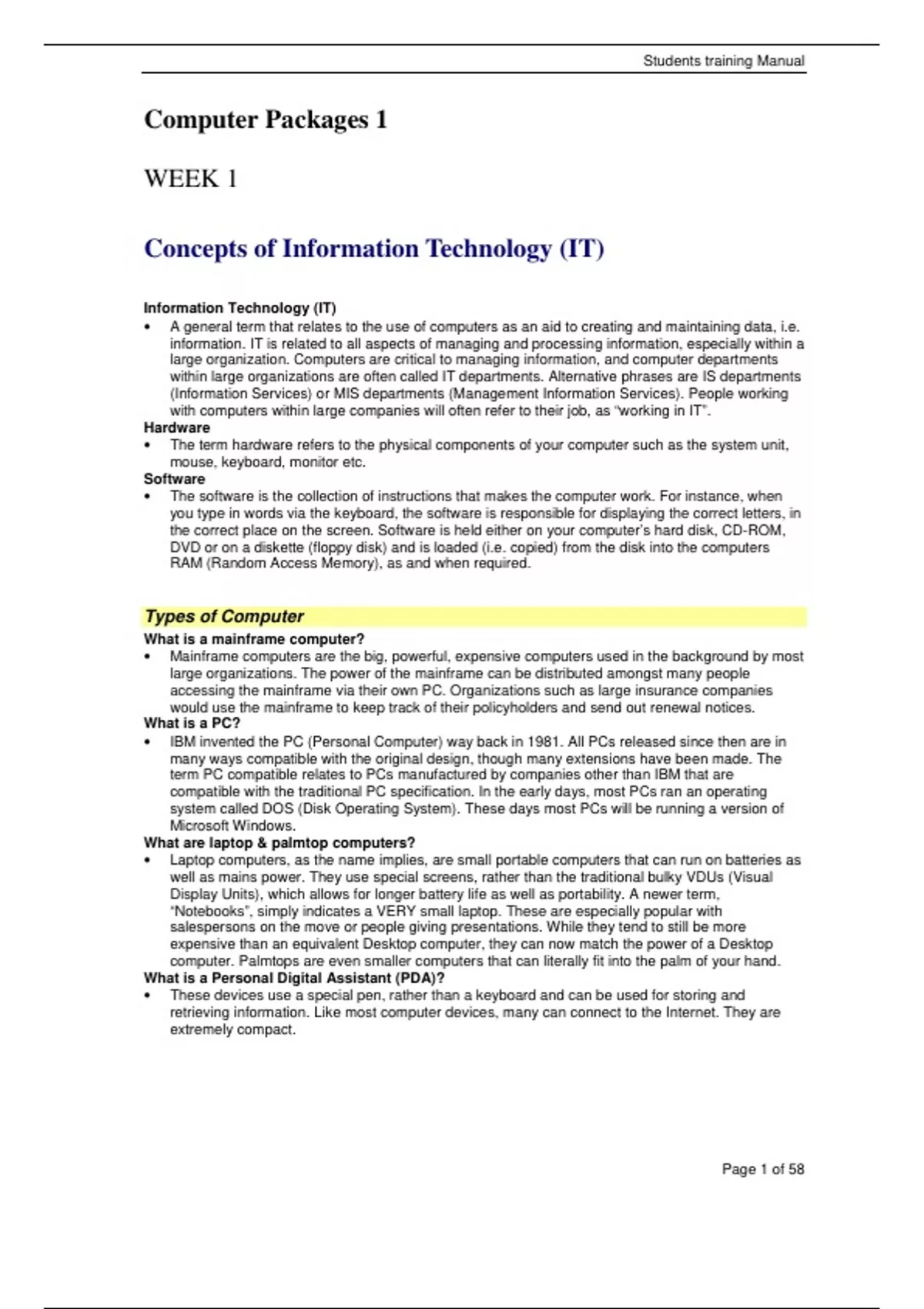 Computer Application Technology Cat Grade 12 Summary Notes Computer Application Technology