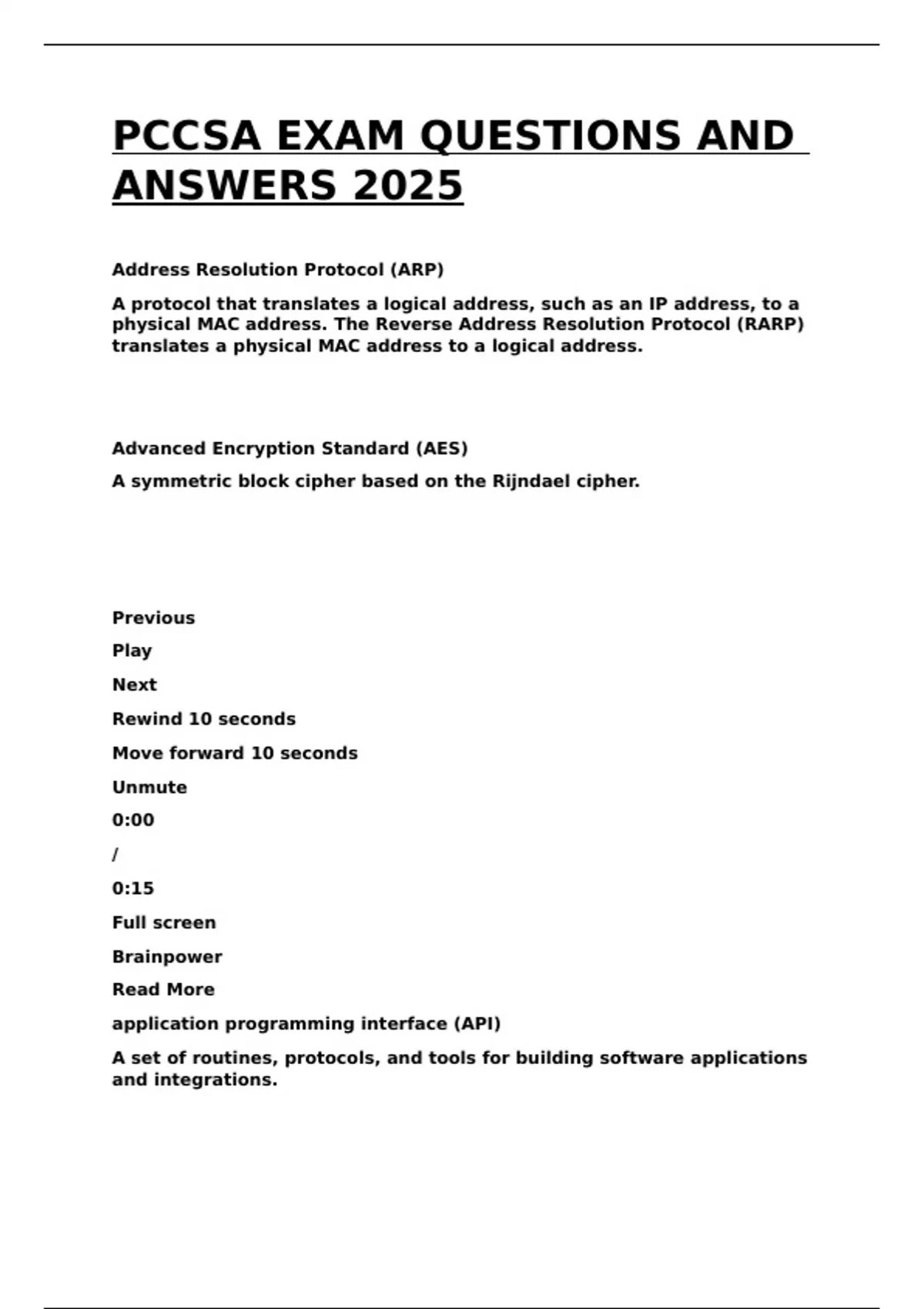 PCCSA EXAM QUESTIONS AND ANSWERS 2025 - PCCSA - Stuvia US