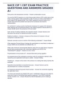NACE CIP 1 CBT EXAM PRACTICE QUESTIONS AND ANSWERS GRADED A+ - NACE CIP ...