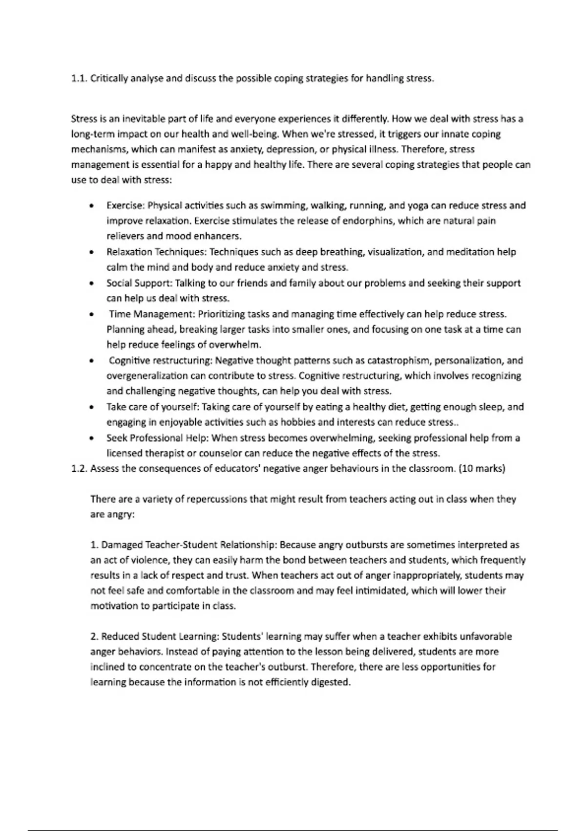 TAM2601 EXAM PACK 2024 Course Teacher as manager (TAM2601) Institution ...