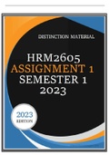 HRM2605 ASSIGNMENT 1 SEMESTER 1 2023 - HRM2605 - Human Resource Management For Line Managers ...