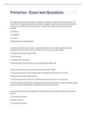 Primerica - Exam test Questions 2023 with complete solutions ...