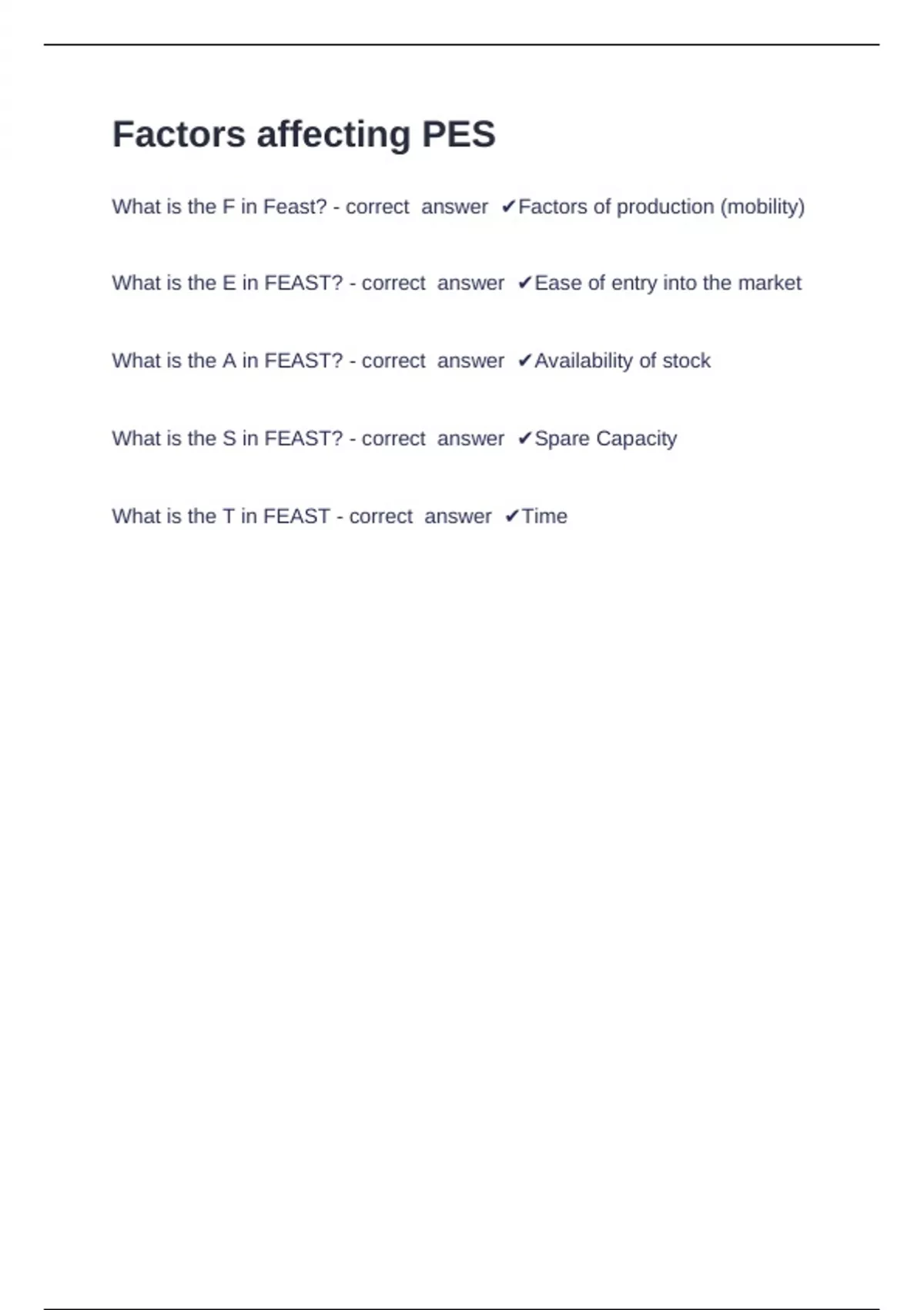 Factors affecting PES questions with complete solutions 2024 - Pes ...