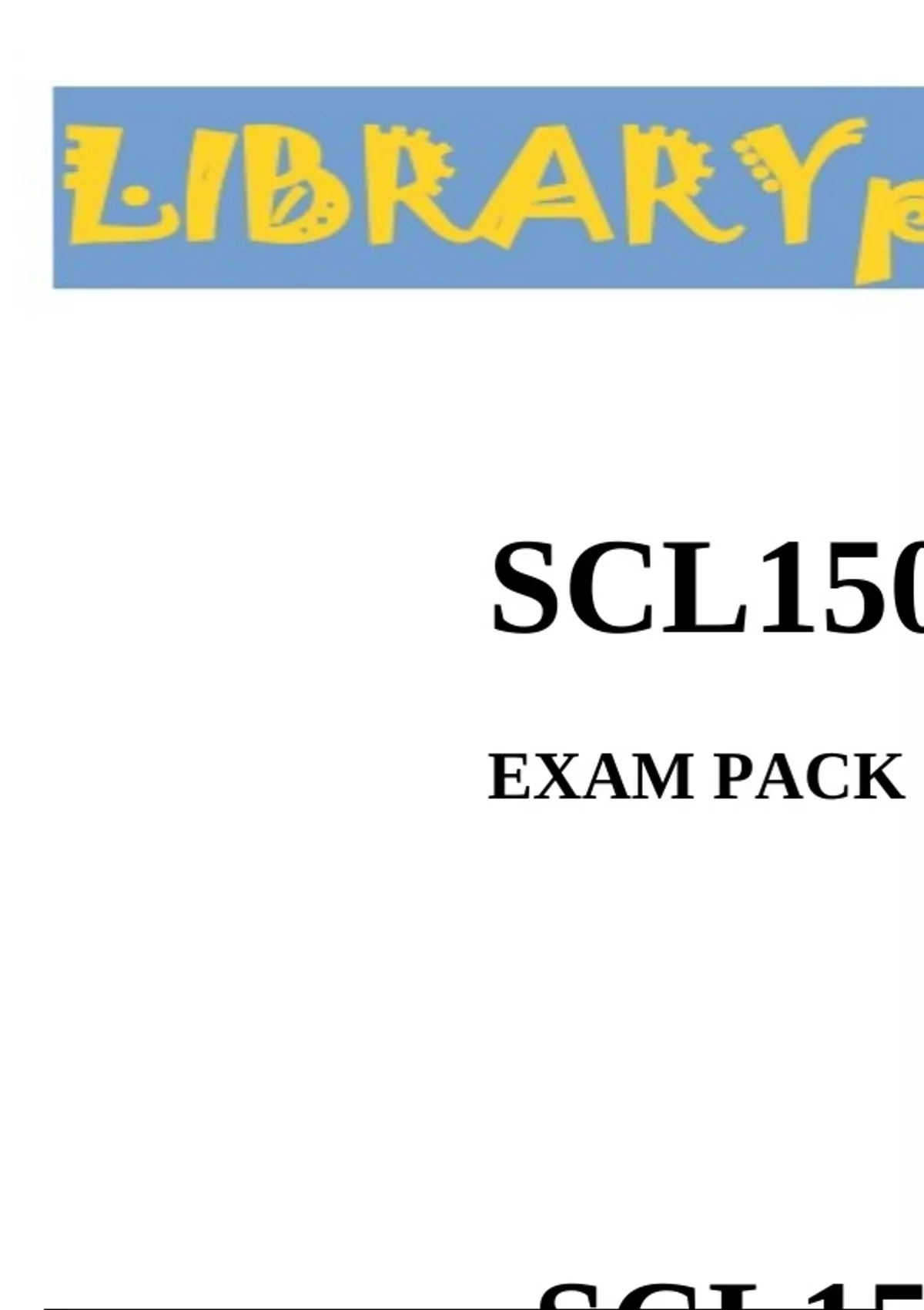 SCL1501 Exam Pack 2025 - Skills Course for Law Students (SCL1501 ...
