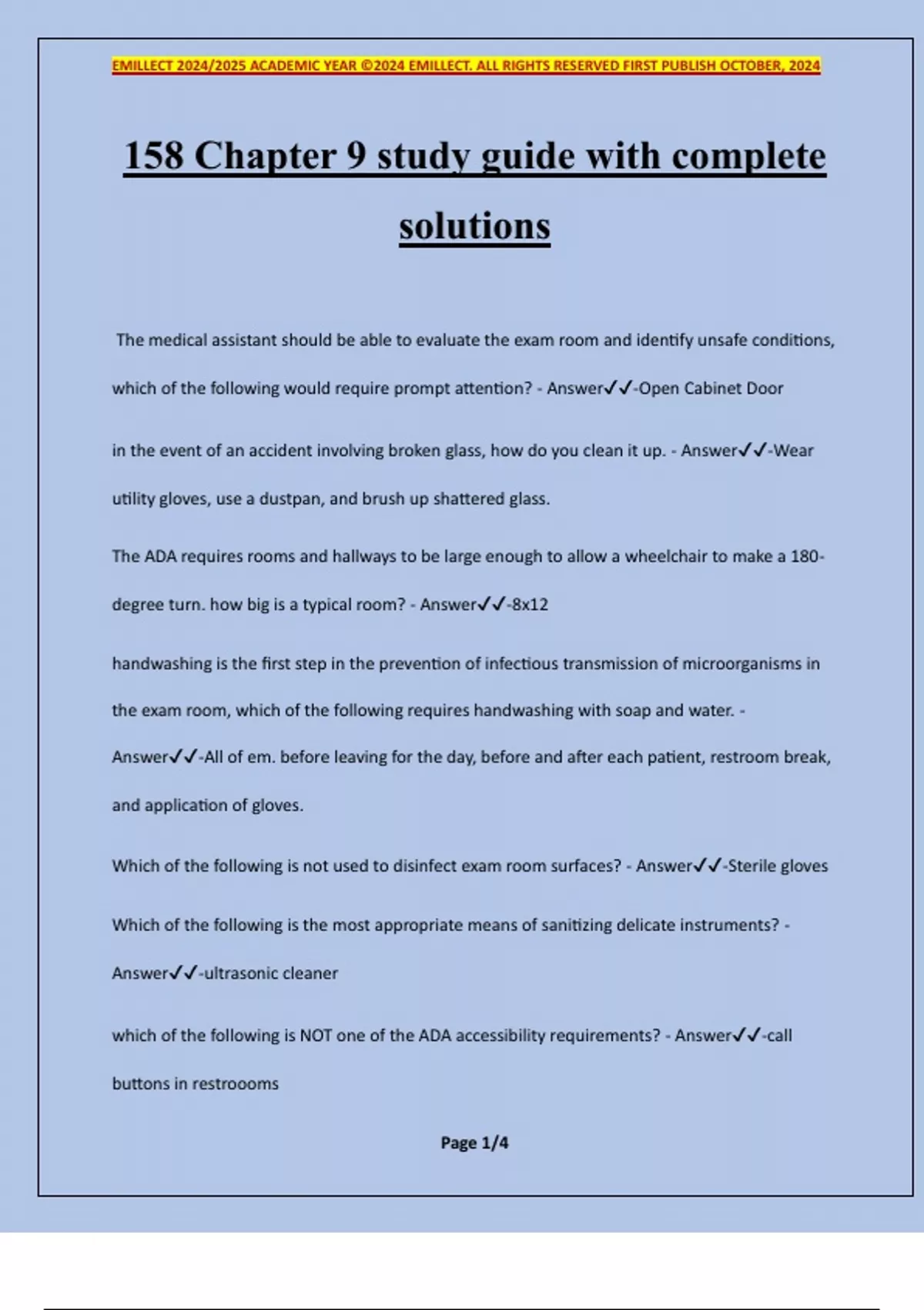158 Chapter 9 study guide with complete solutions - Nursing - Stuvia US