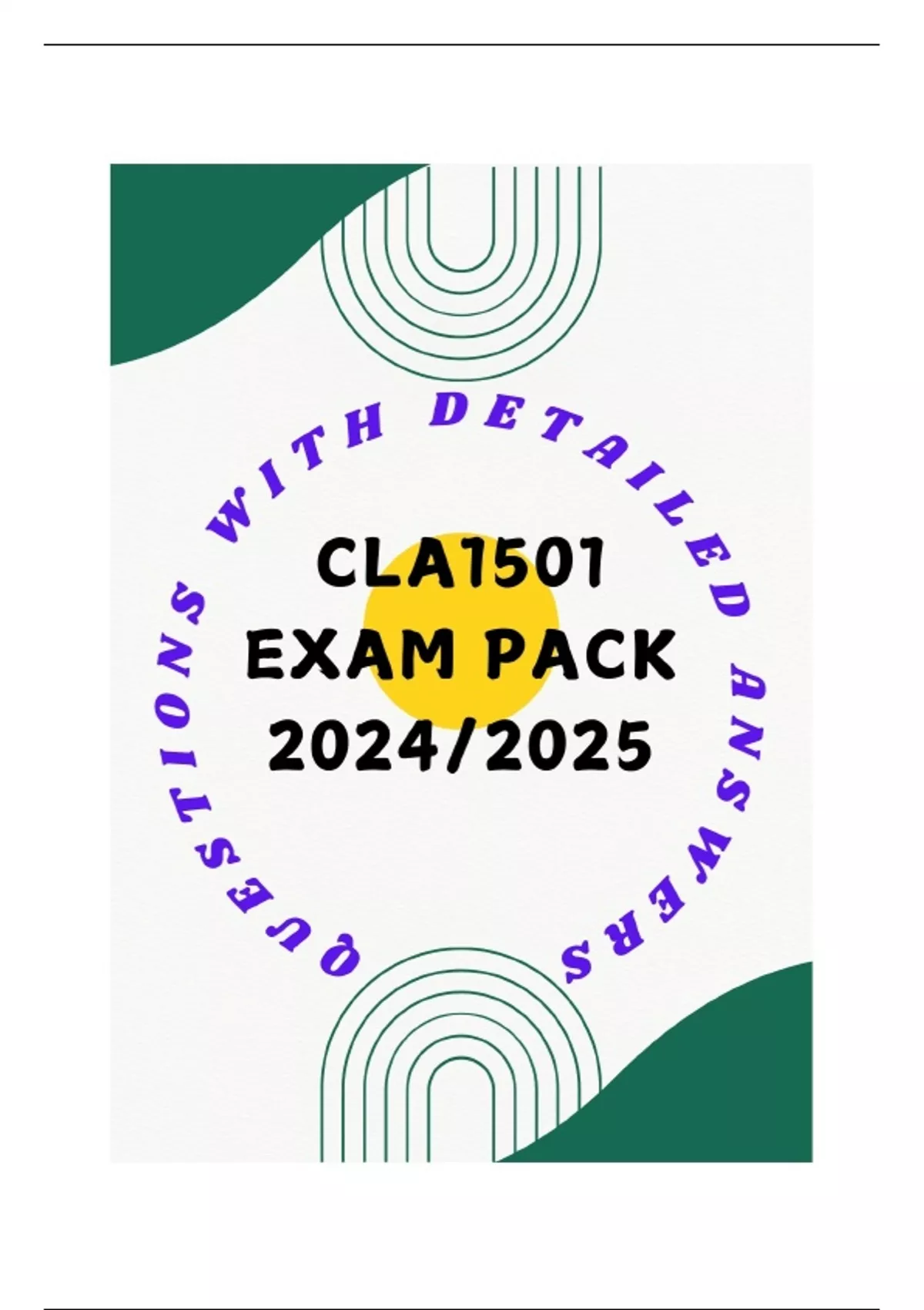 CLA1501 EXAM PACK 2024/2025 - Commercial Law IA (CLA1501) - Stuvia SA