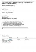 NACC-PSW MODULE 3 – BODY SYSTEMS TEST B QUESTIONS AND CORRECT ANSWERS ...