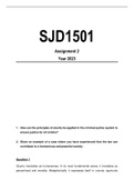 Social Dimensions of Justice (SJD1501) Assignment 6 - Semester 1 (2023 ...