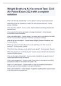 Wright Brothers Achievement Test- Civil Air Patrol Exam 2023 with ...