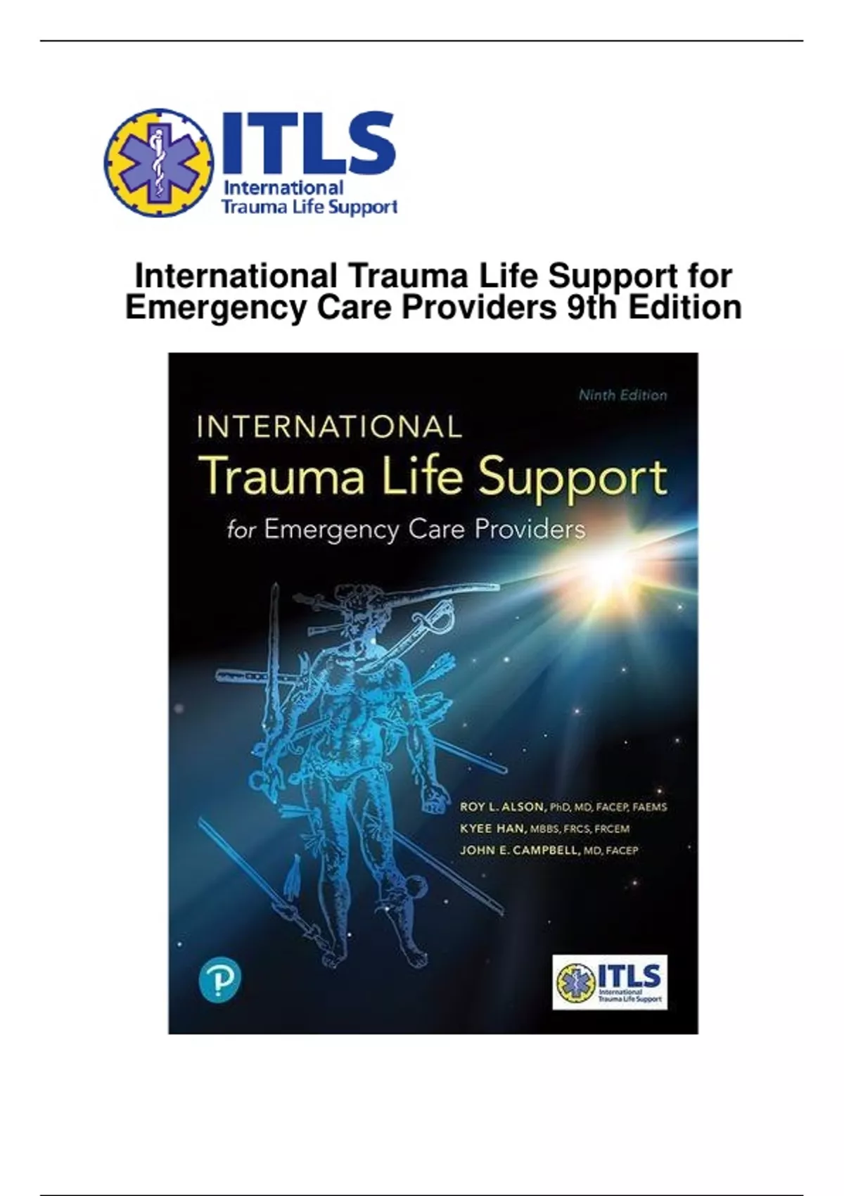 ITLS 9th Edition / International Trauma Life Support for Emergency Care Providers 9th Edition ...