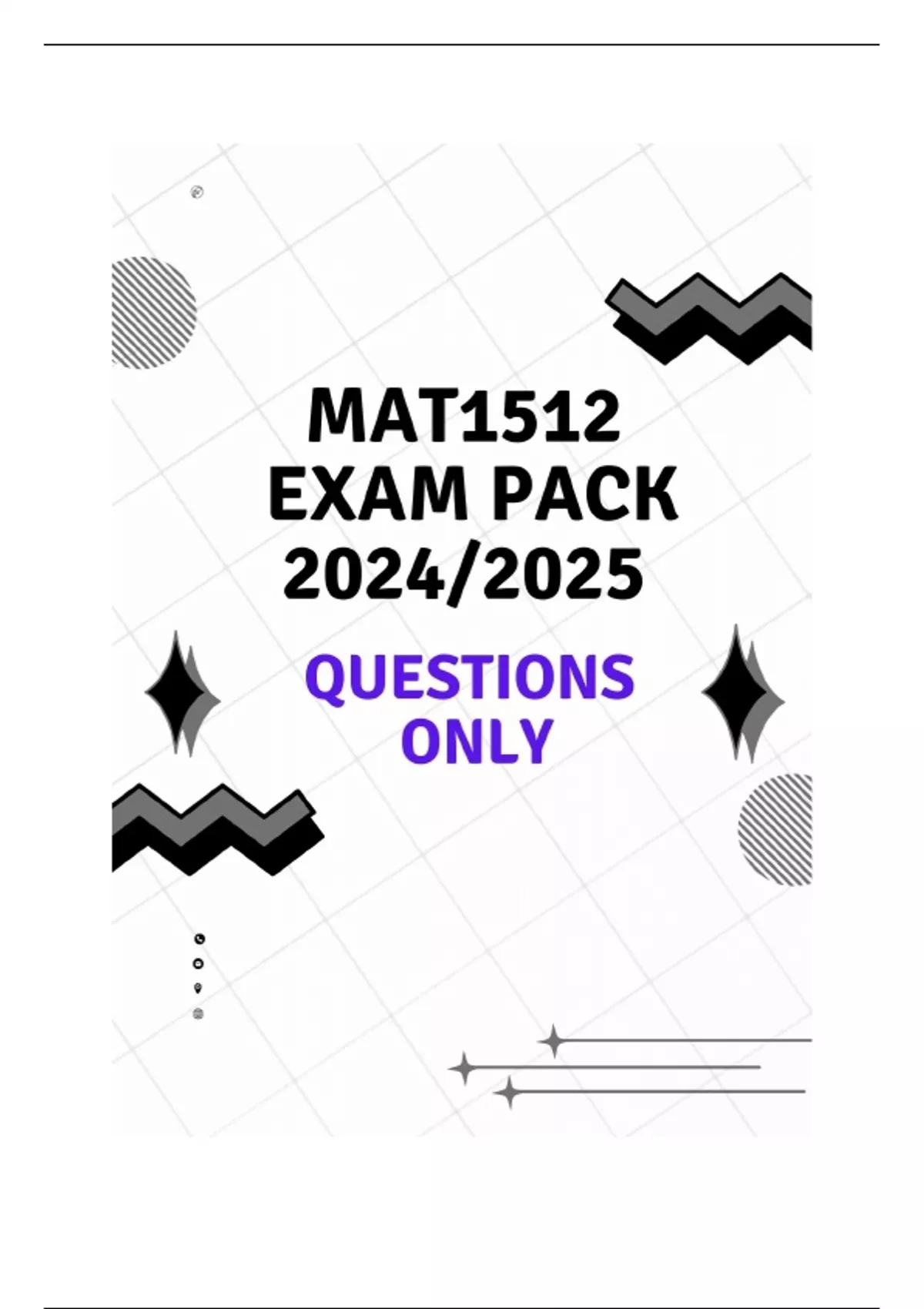MAT1512 EXAM PACK 2024/2025 - Calculus A (MAT1512) - Stuvia SA