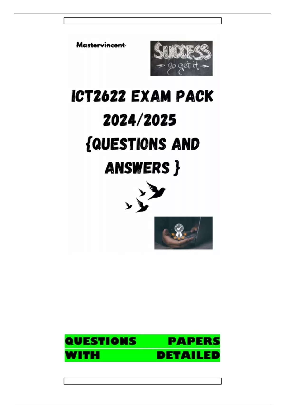 ICT2622 EXAM PACK 2025 {DETAILED QUESTIONS AND ANSWERS } - Object ...