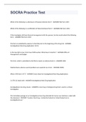 SOCRA Practice Test exam 2023 with complete solutions - SOCRA - Stuvia US