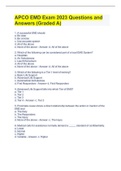 APCO EMD Exam 2023 Questions and Answers (Graded A) - APCO EMD - Stuvia US