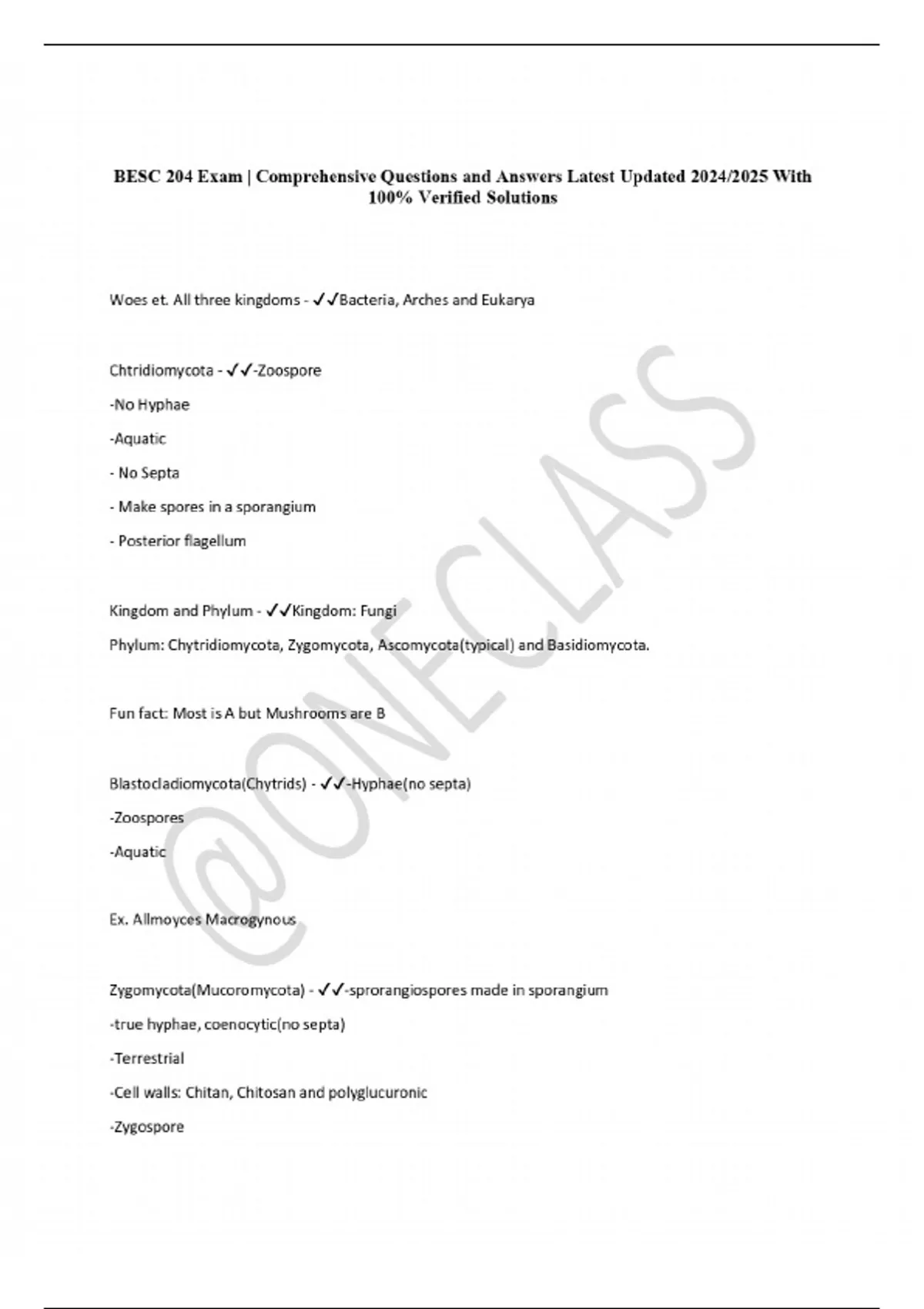 BESC 204 Exam | Comprehensive Questions and Answers Latest Updated 2024 ...