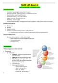 NUR 155 Exam 2 2023 Full and Revised Study Guide with Complete ...
