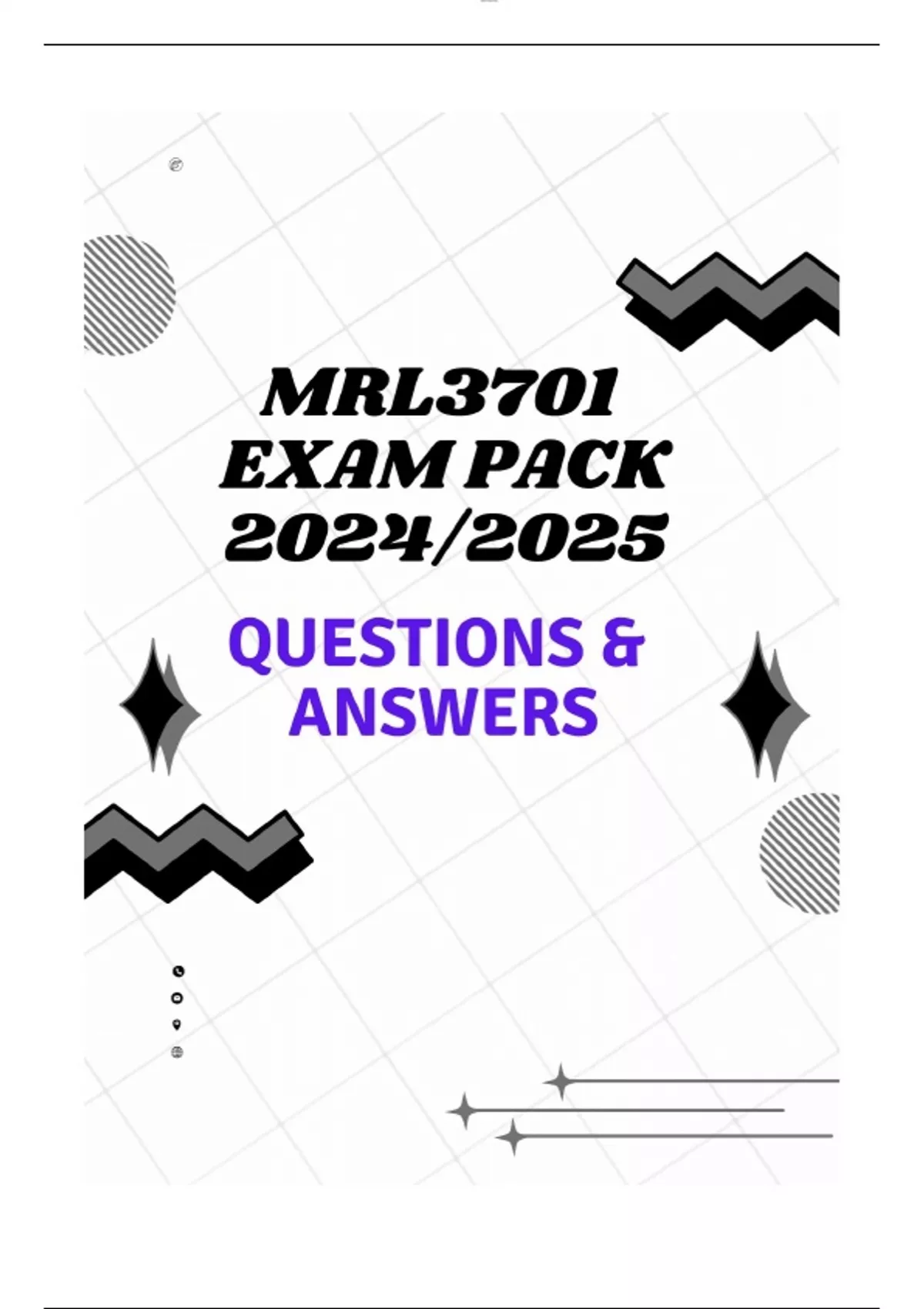 MRL3701 EXAM PACK 2024/2025 - MRL3701 (MRL3701) - Stuvia SA