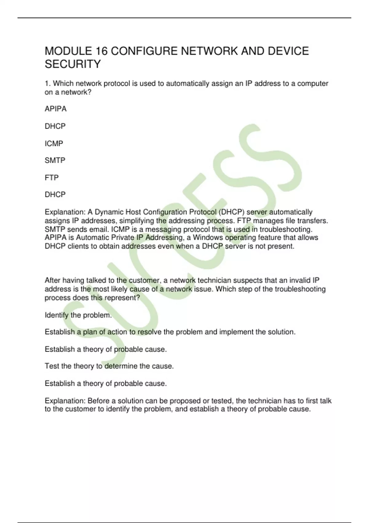 Module 16 Configure Network And Device Security Pulse Secure Stuvia Us