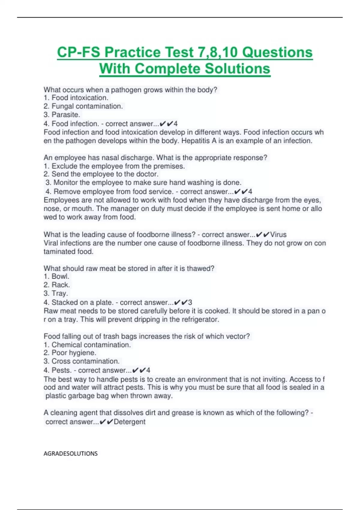 CP-FS Practice Test 7,8,10 Questions With Complete Solutions - CP-FS ...