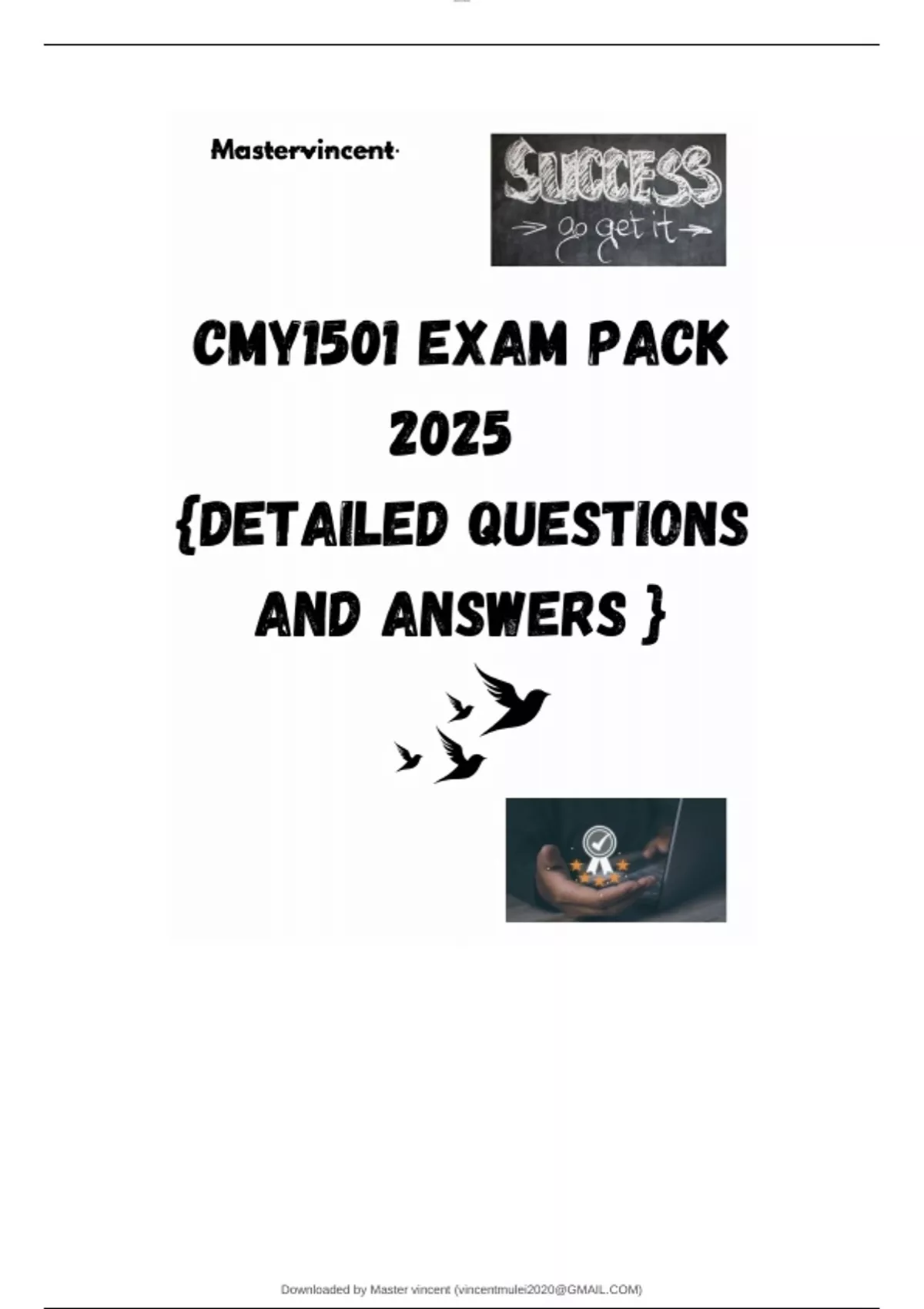 CMY1501 EXAM PACK 2025 {DETAILED QUESTIONS AND ANSWERS } - CMY1501 ...