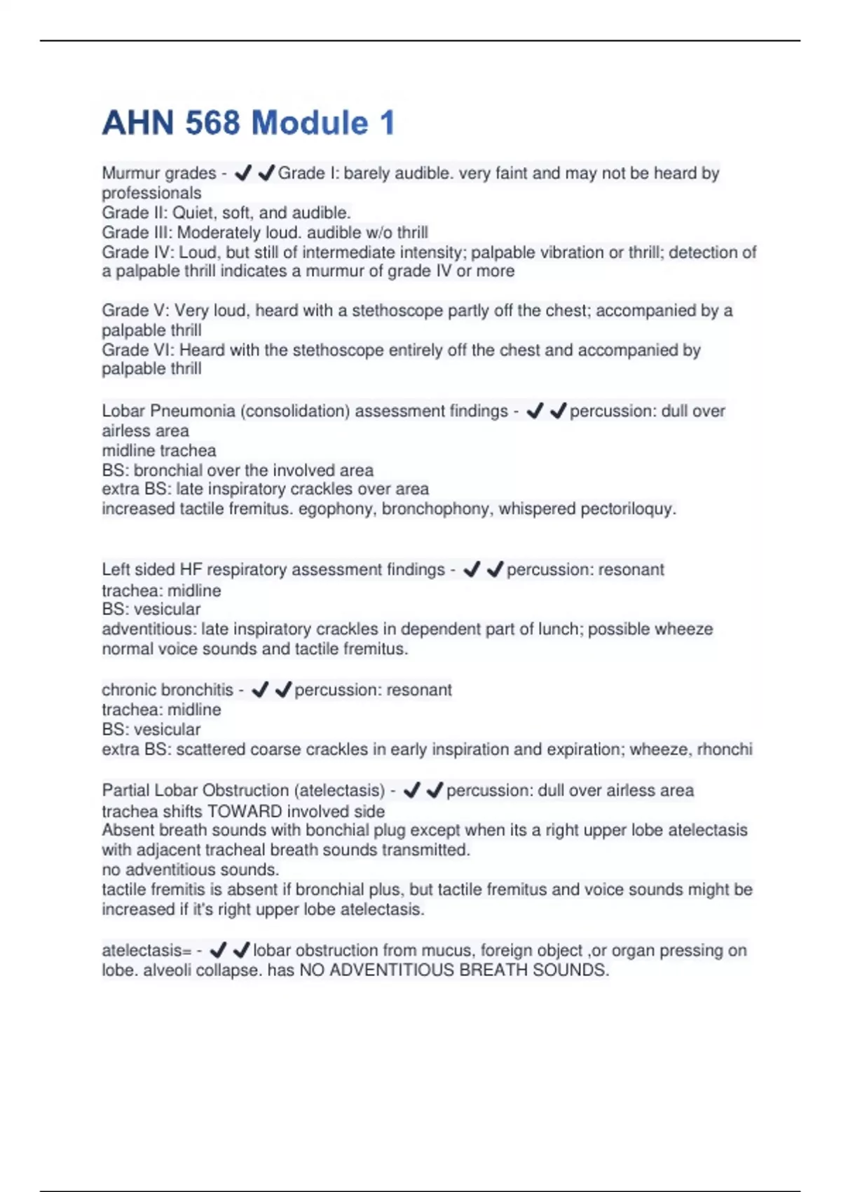 AHN 568 Module 1 Questions With Answers Graded A+ Assured Success - AHN 568 Module 1 - Stuvia US