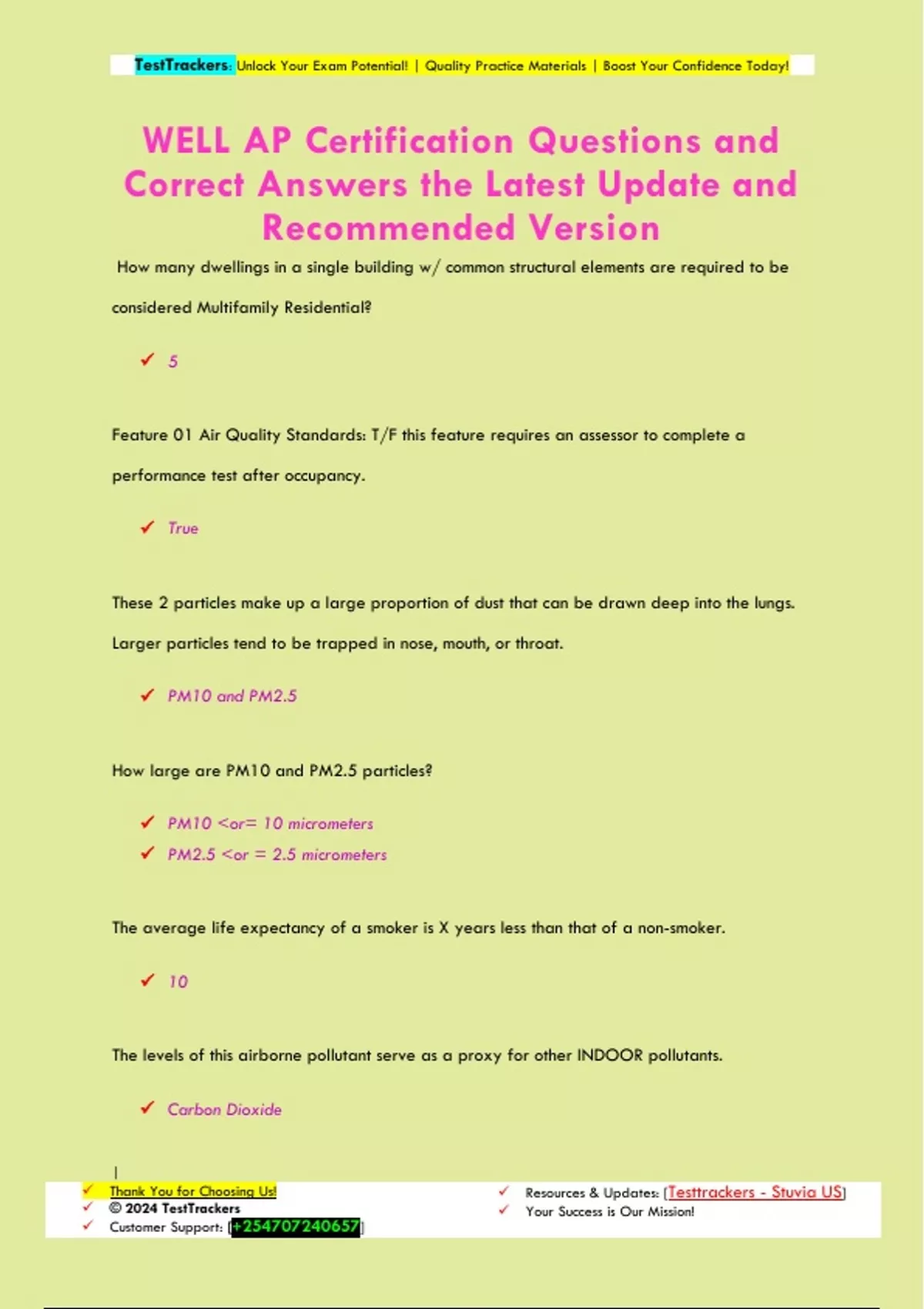 WELL AP Certification Questions and Correct Answers the Latest Update ...