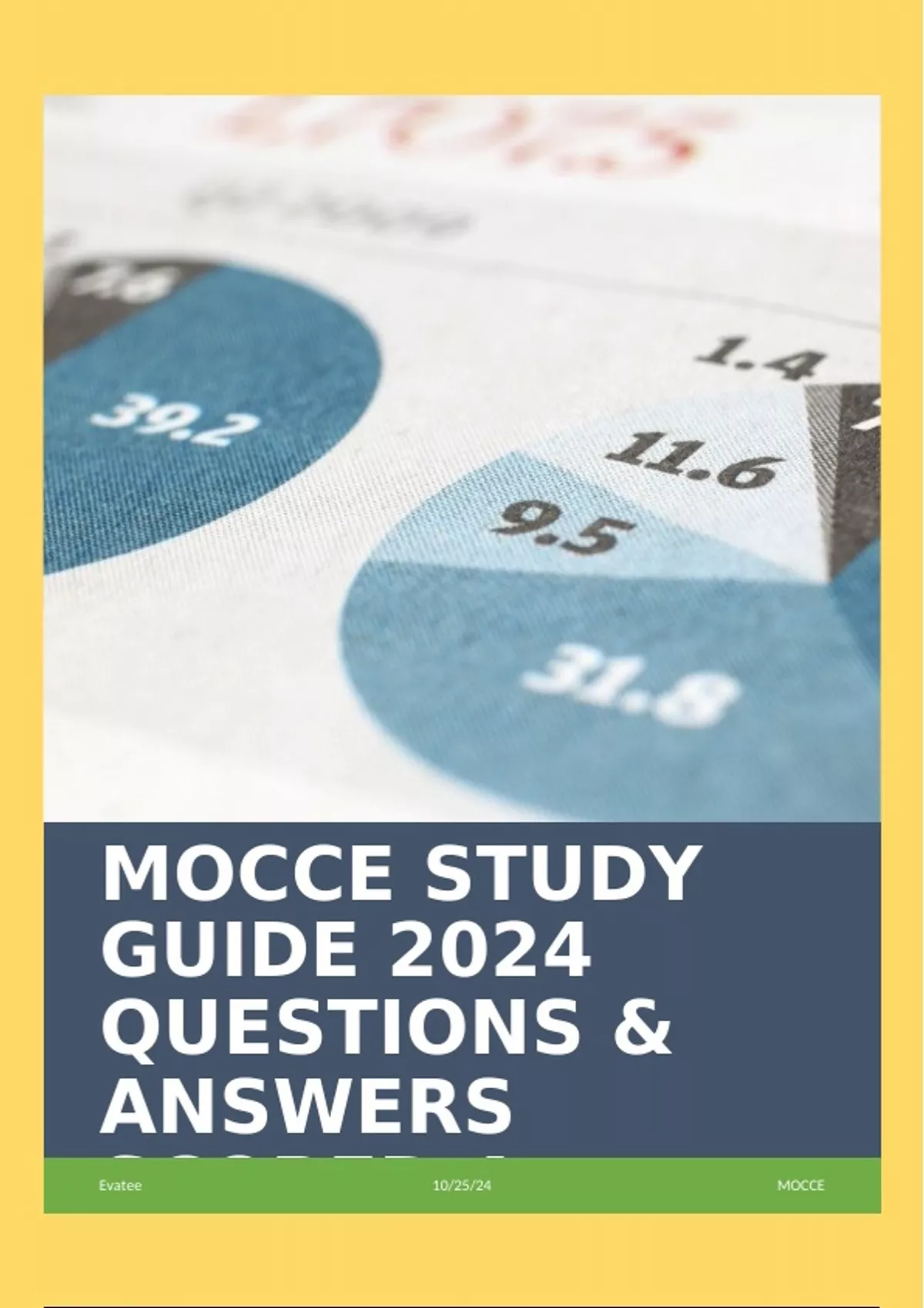 MOCCE STUDY GUIDE 2024 QUESTIONS & ANSWERS SCORED A+ - MOCCE - Stuvia US