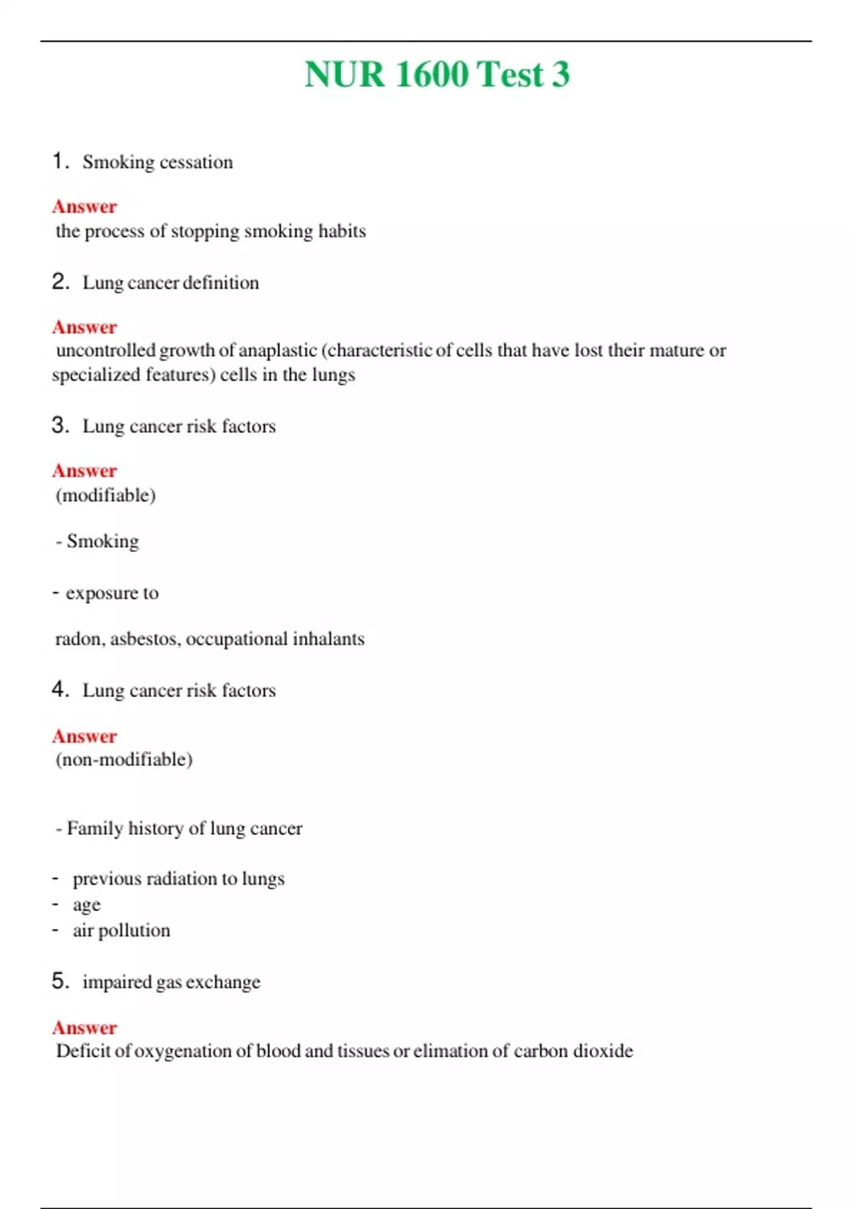 NUR 1600 ( LATEST 2024 / 2025 ) TEST 3 | COMPLETE ANSWERS 100% CORRECT ...