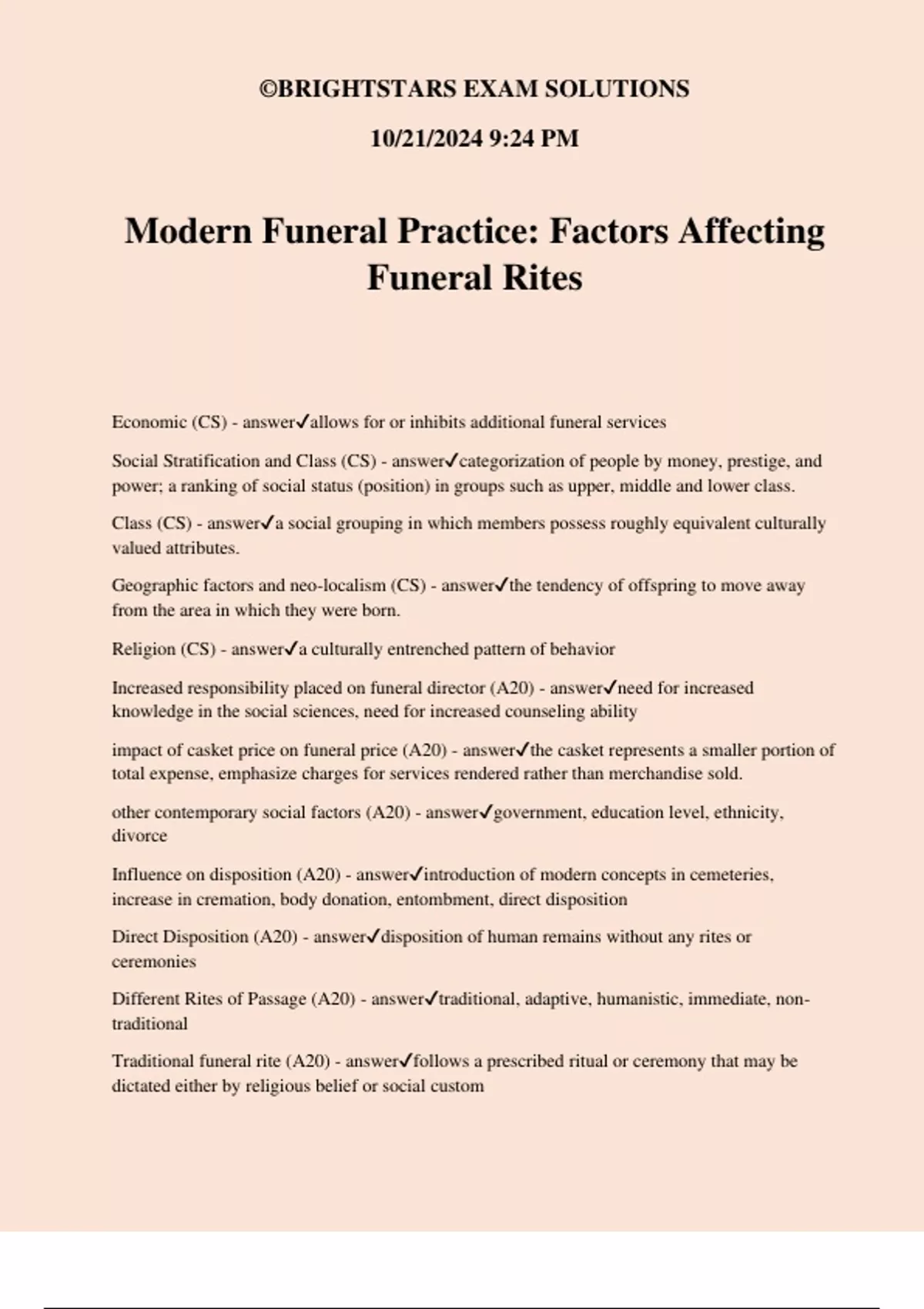 Modern Funeral Practice: Factors Affecting Funeral Rites - Modern ...