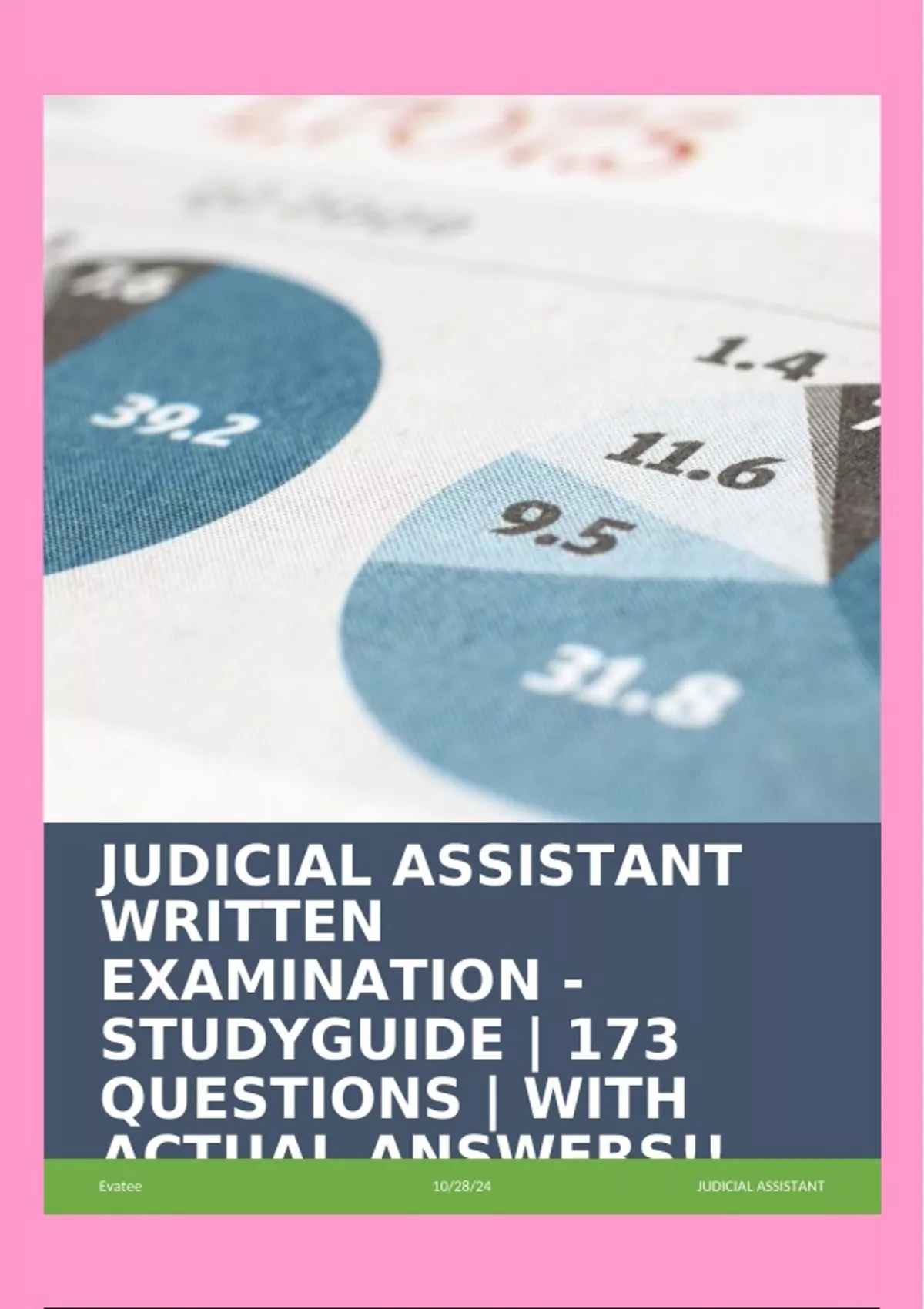 JUDICIAL ASSISTANT WRITTEN EXAMINATION - STUDYGUIDE | 173 QUESTIONS ...