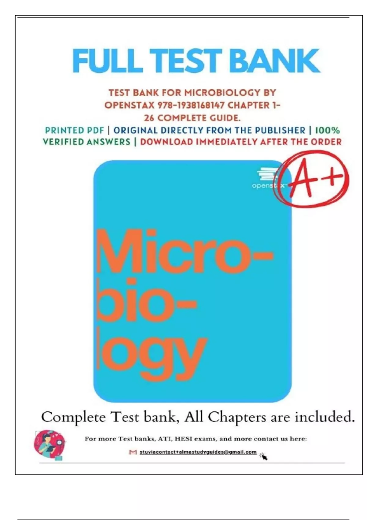 OPENSTAX MICROBIOLOGY TEST BANK OpenStax Microbiology THIS TEST BANK ...