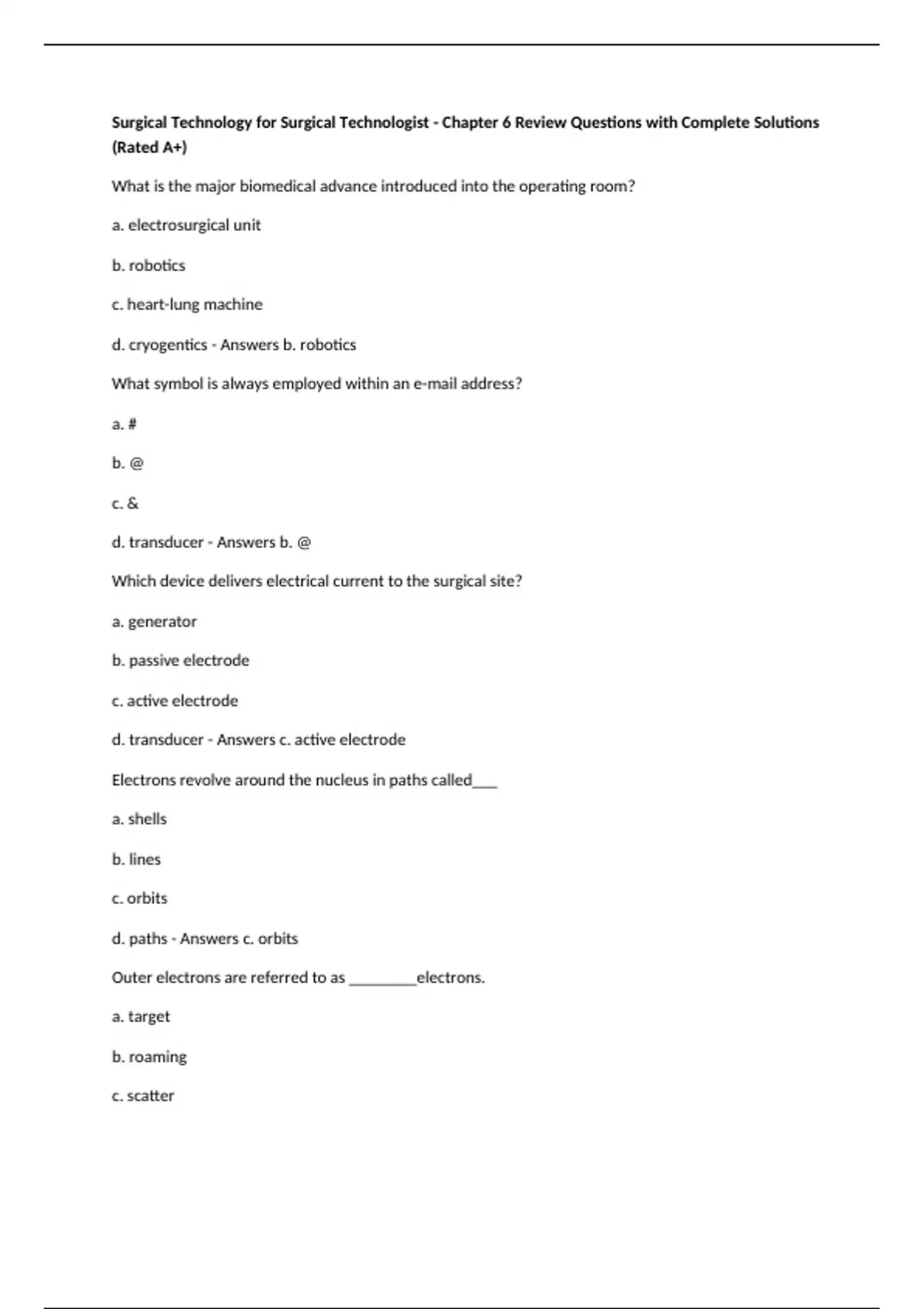 Surgical Technology for Surgical Technologist - Chapter 6 Review ...