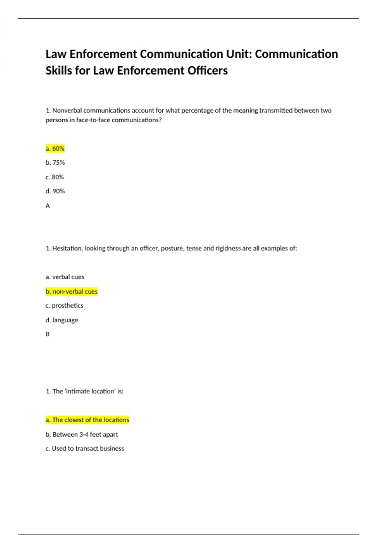 Law Enforcement Communication Unit: Communication Skills for Law ...