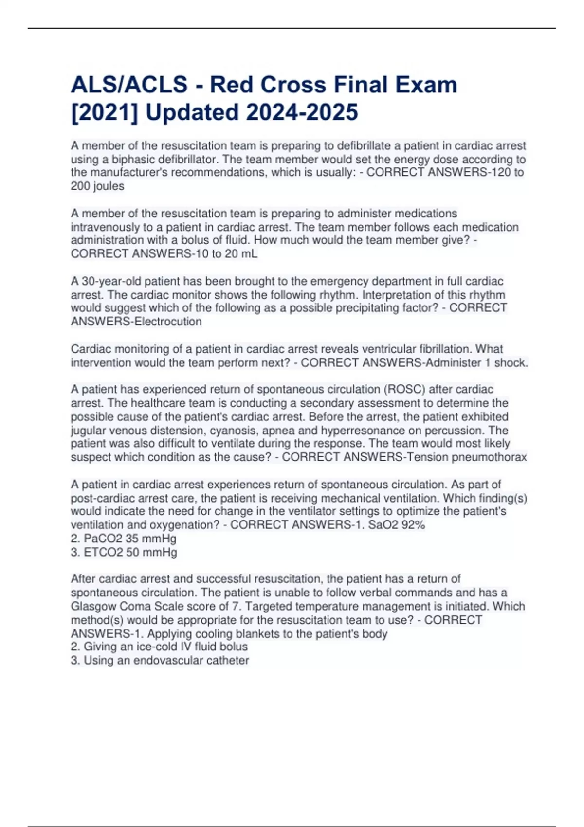 AHIP Module 2 2023 Exam/ Questions & Answers Updated 2025 - ALS/ACLS ...