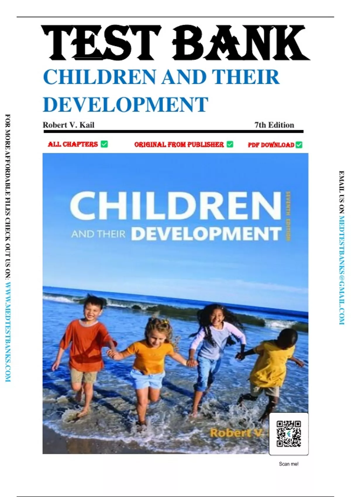 Test Bank For Children and Their Development 7th Edition By Robert V ...