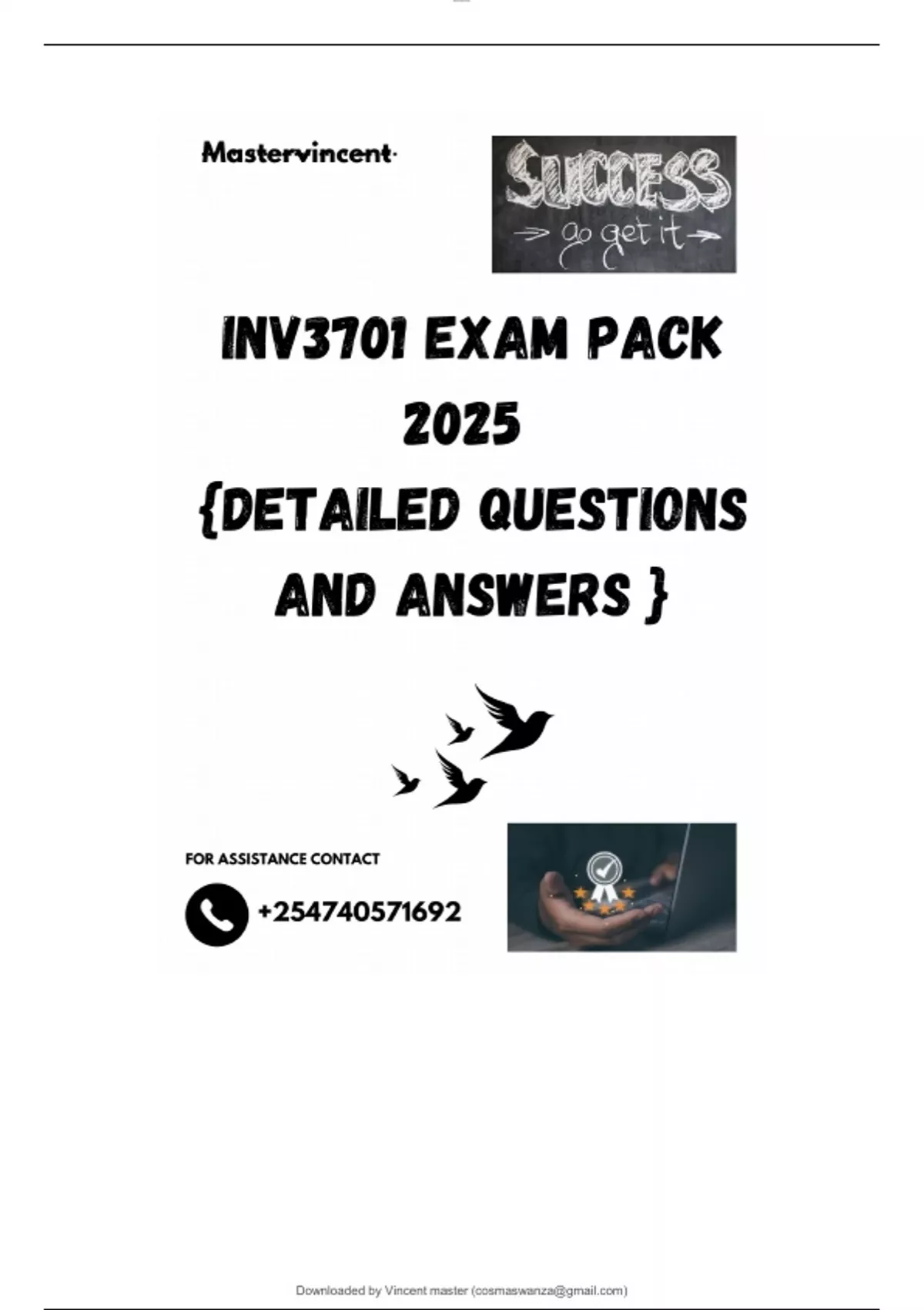 INV3701 EXAM PACK 2025 {DETAILED QUESTIONS AND ANSWERS } - Equity Asset ...