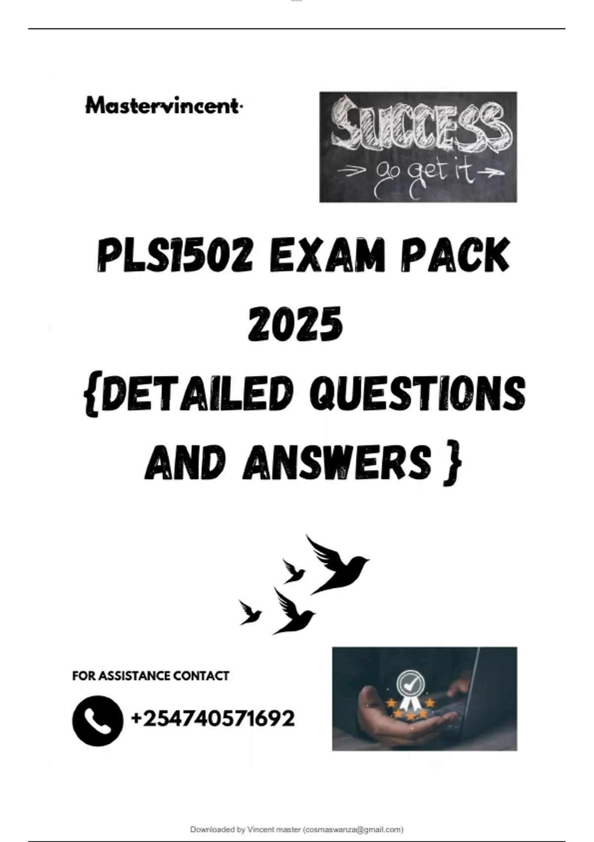 PLS1502 EXAM PACK 2025 {DETAILED QUESTIONS AND ANSWERS } - Introduction ...