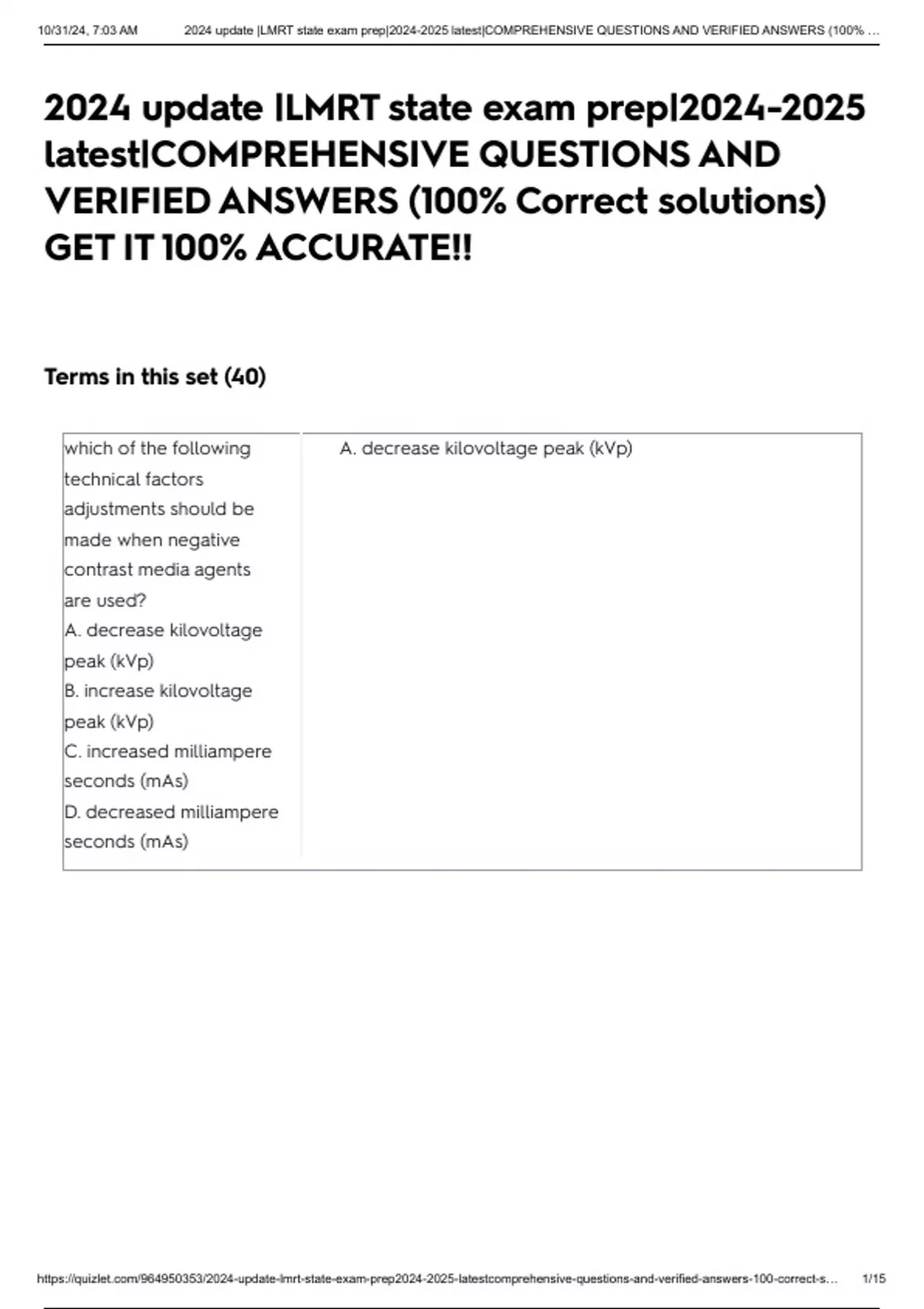 A-US1329 SERE 100.2 Level A Military Pre-test QUESTIONS AND VERIFIED ...
