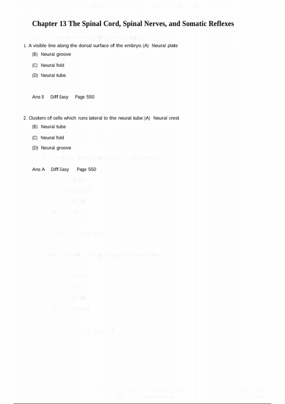 Chapter 13 The Spinal Cord, Spinal Nerves, and Somatic Reflexes ...