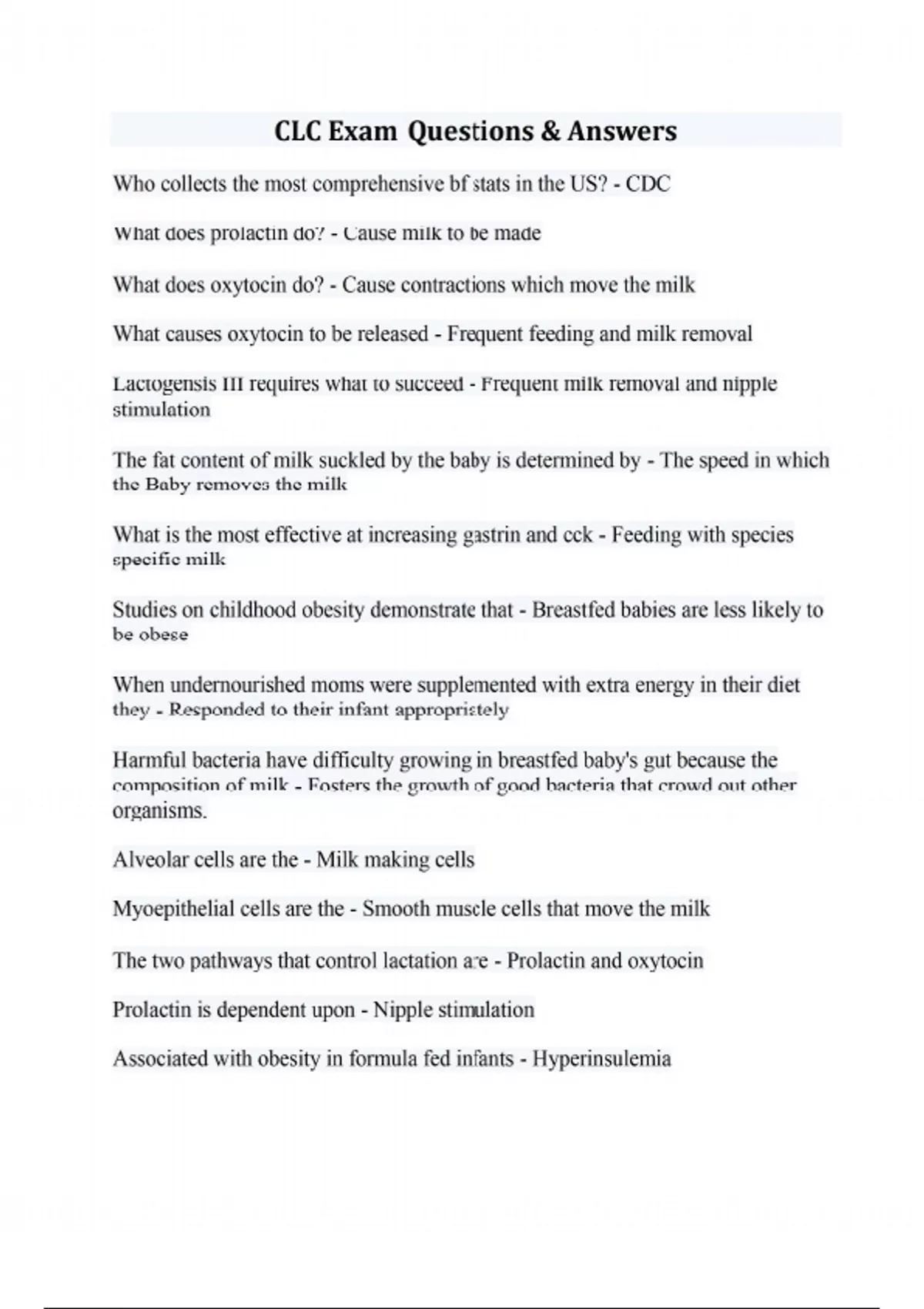 CCMA Exam | CLC Practice Exam #4 & #5 Questions And Answers With ...