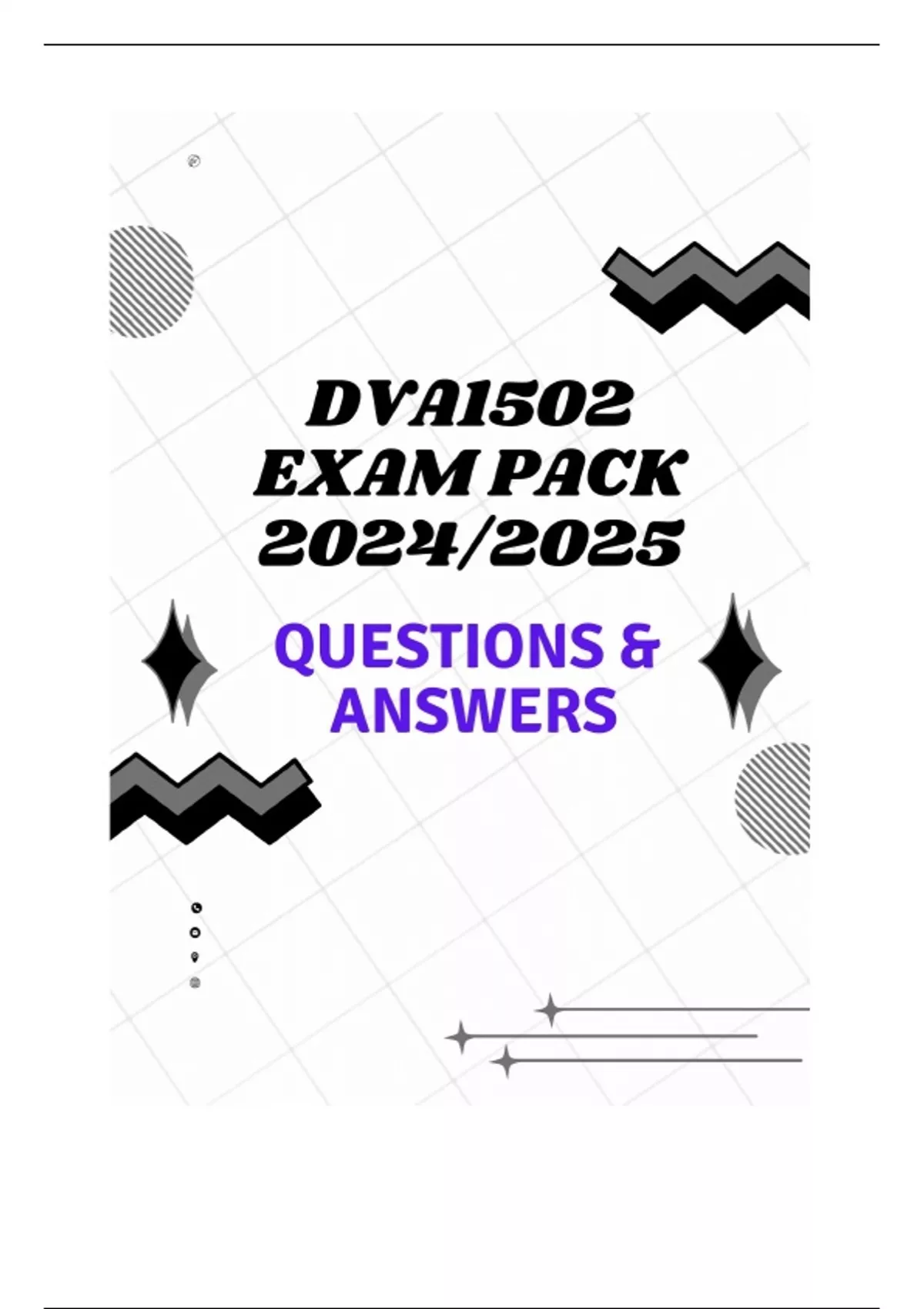 DVA1502 EXAM PACK 2024/2025 (QUESTIONS & ANSWERS) - Development ...