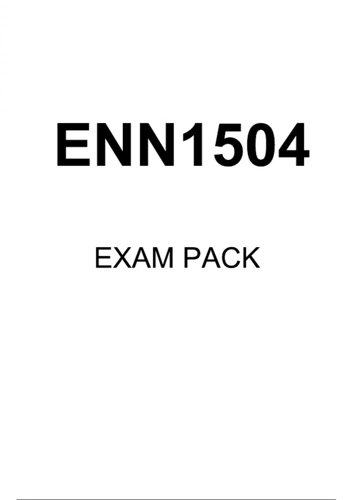 ENN1504 EXAM PACK 2024 Latest October November exam pack questions and ...