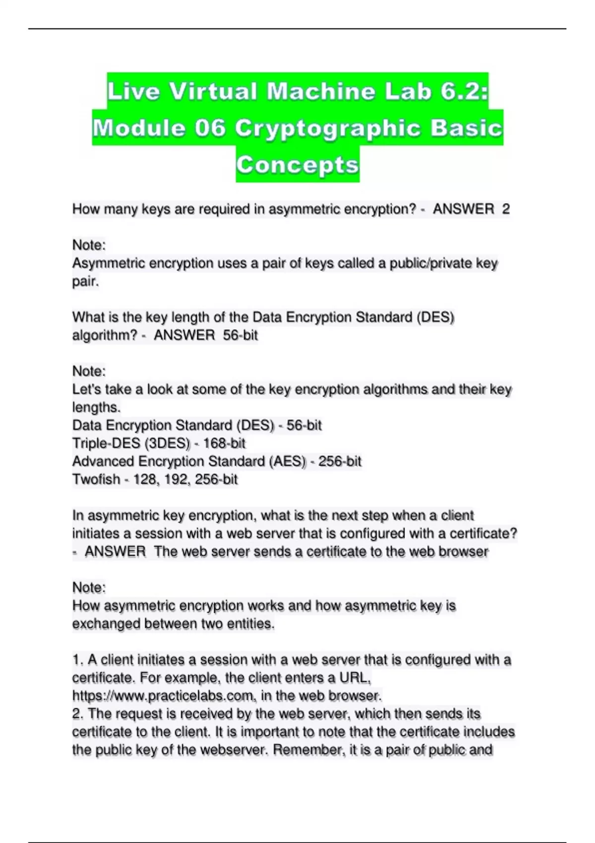 Live Virtual Machine Lab 6.2: Module 06 Cryptographic Basic Concepts ...
