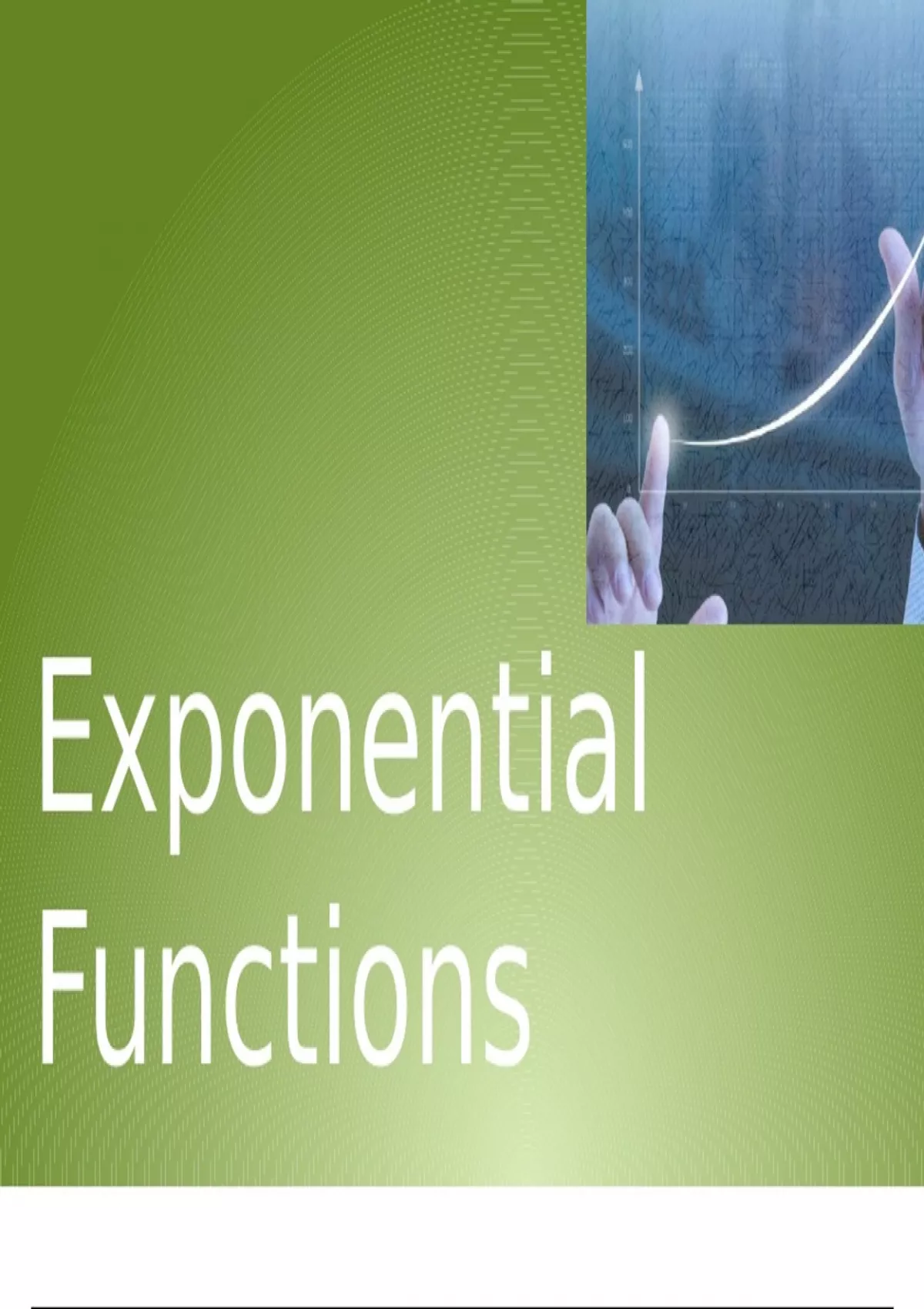exponentials functions basics - Mathematics - Stuvia US