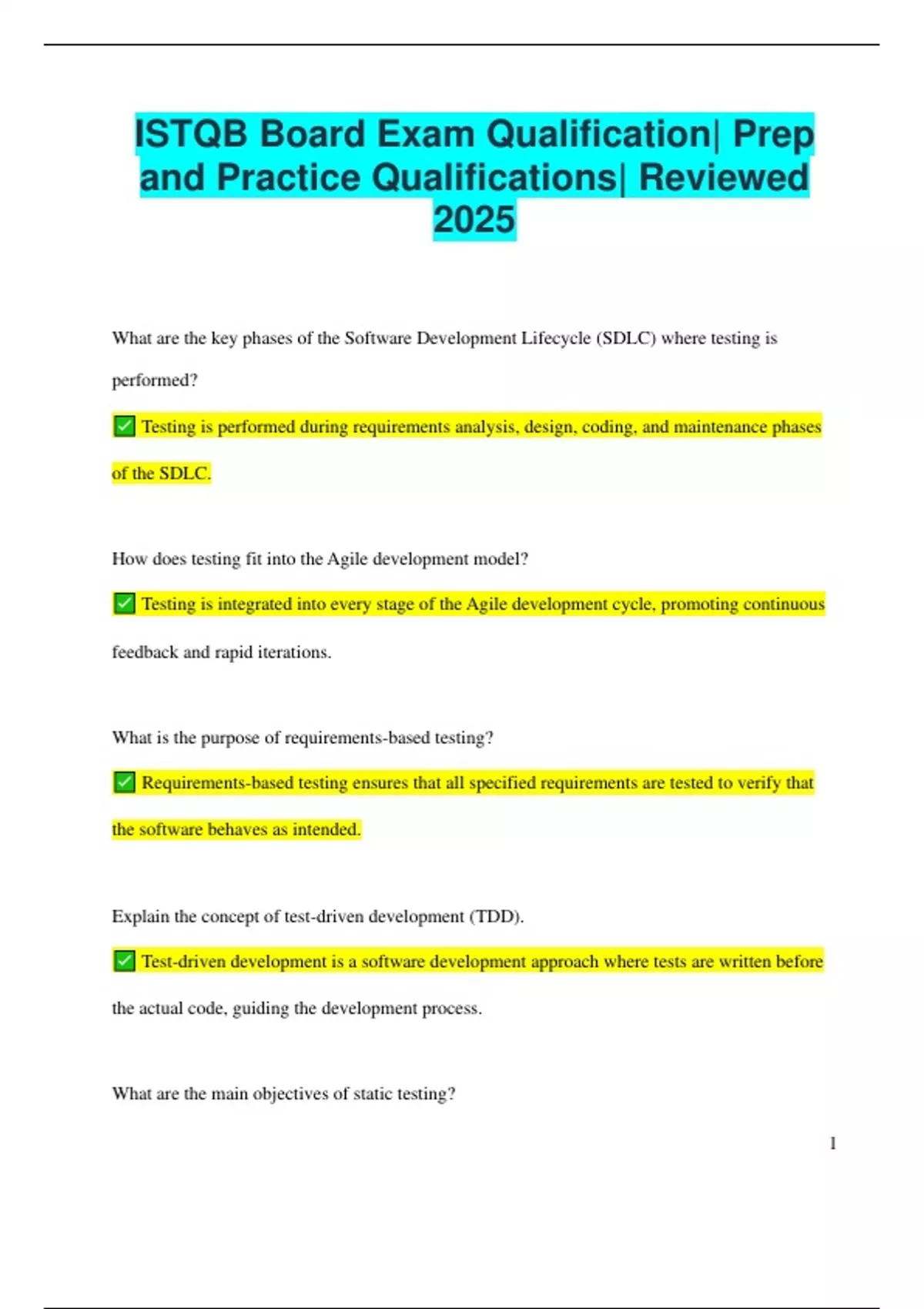 ISTQB Board Exam Qualification| Prep and Practice Qualifications ...