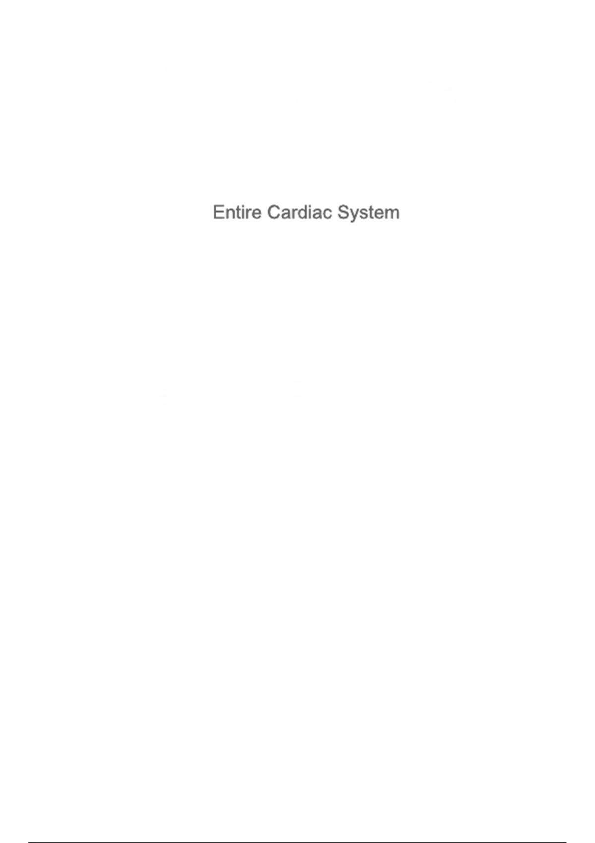 Entire Cardiac System Flow chart of the entire cardiac system - CARDIAC ...