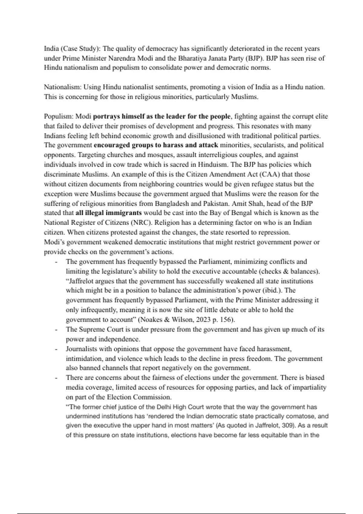 India Case Study - GOVT-235 - Stuvia US