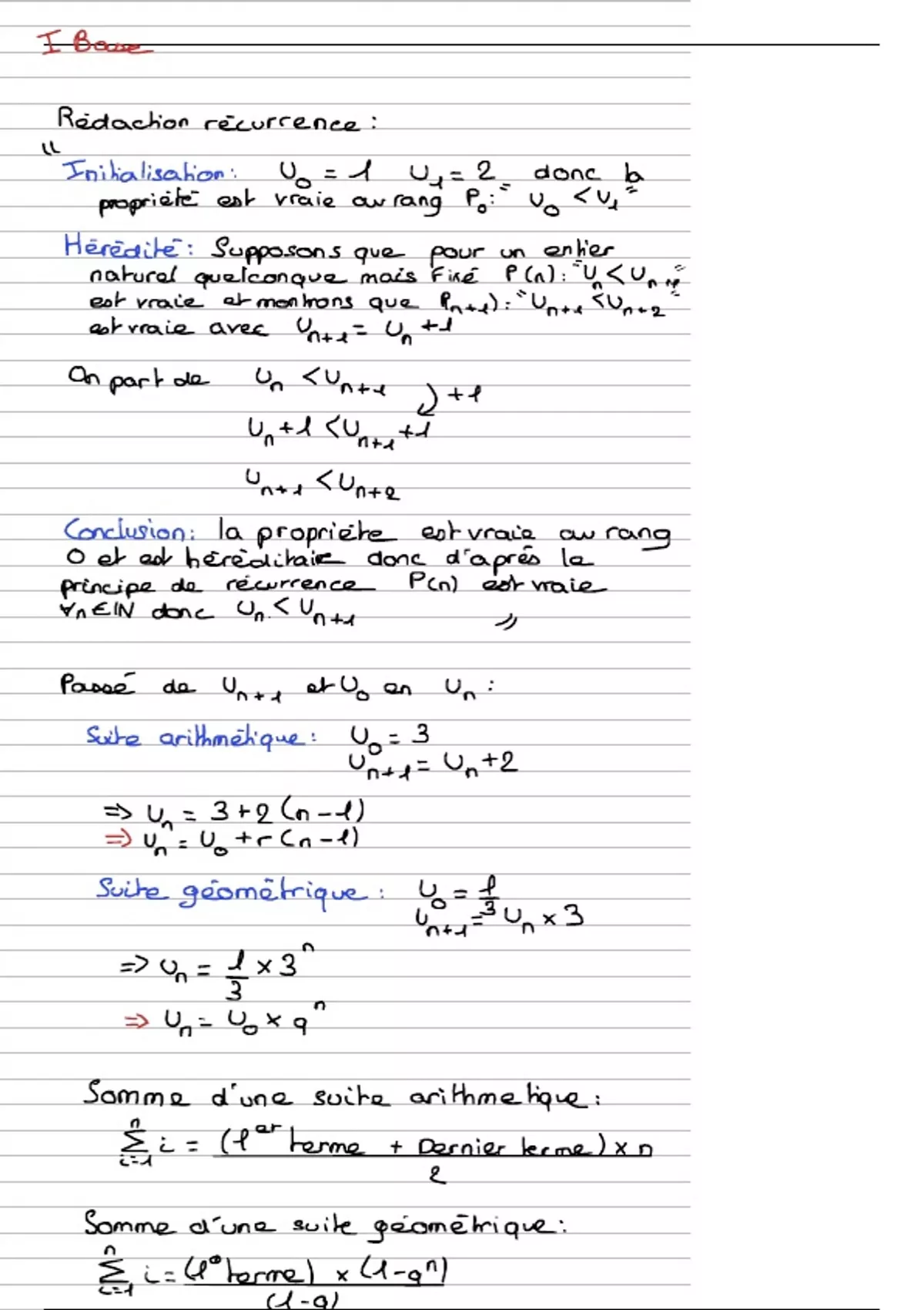 Résumé Tout connaître sur les suites - Mathématique - Stuvia FR
