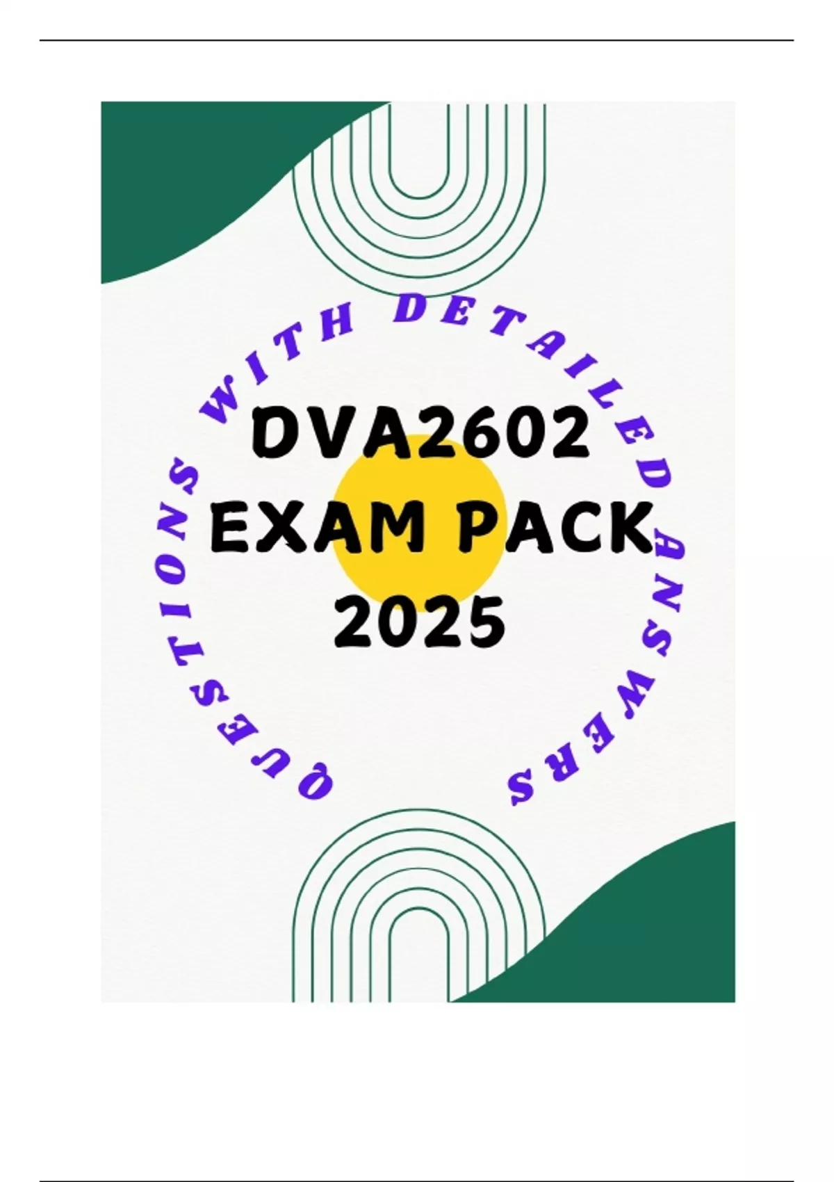 DVA2602 EXAM PACK 2025 (QUESTIONS & ANSWERS) - Community Development ...